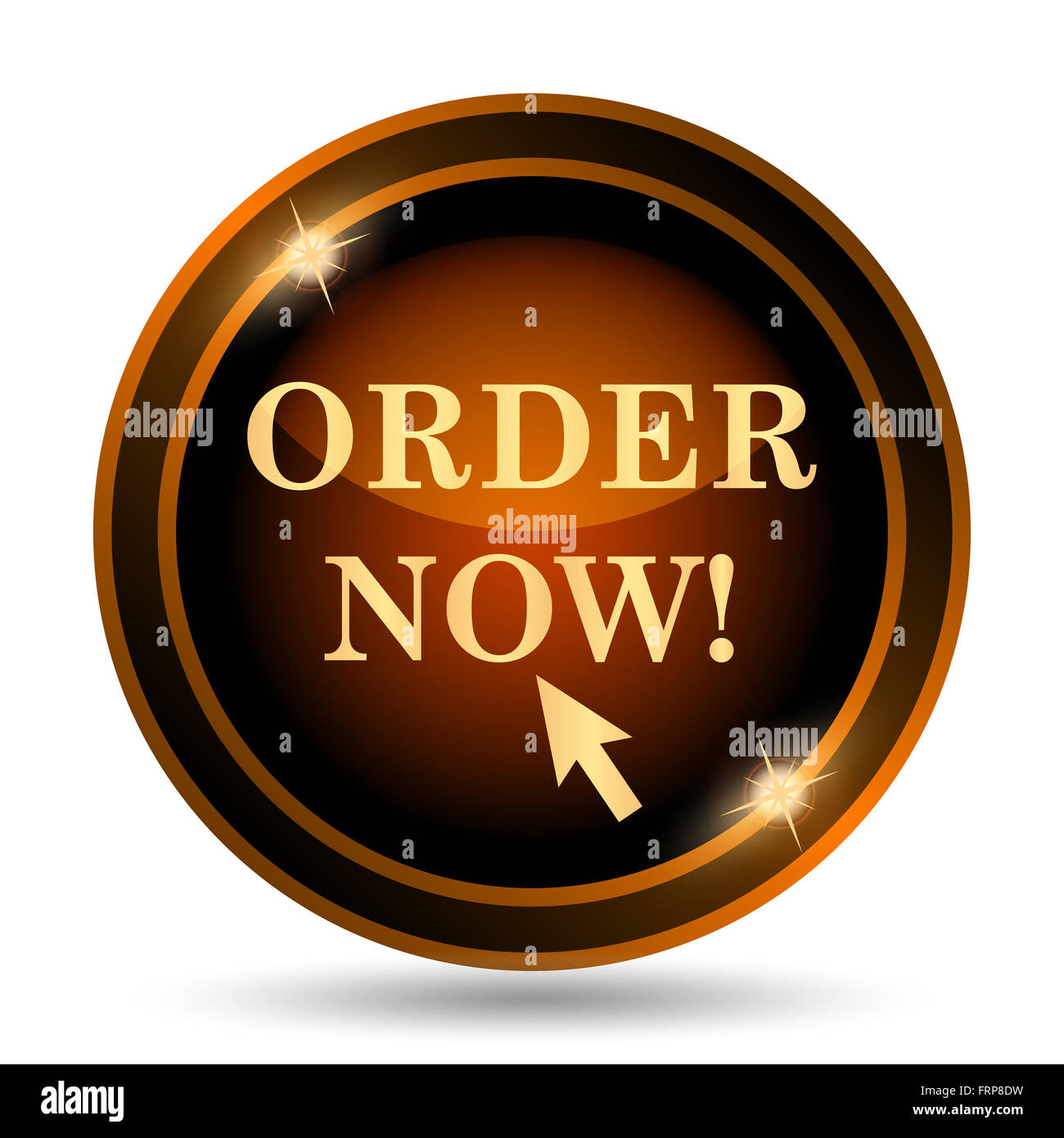 Order now icon. Internet button on white background Stock Photo - Alamy