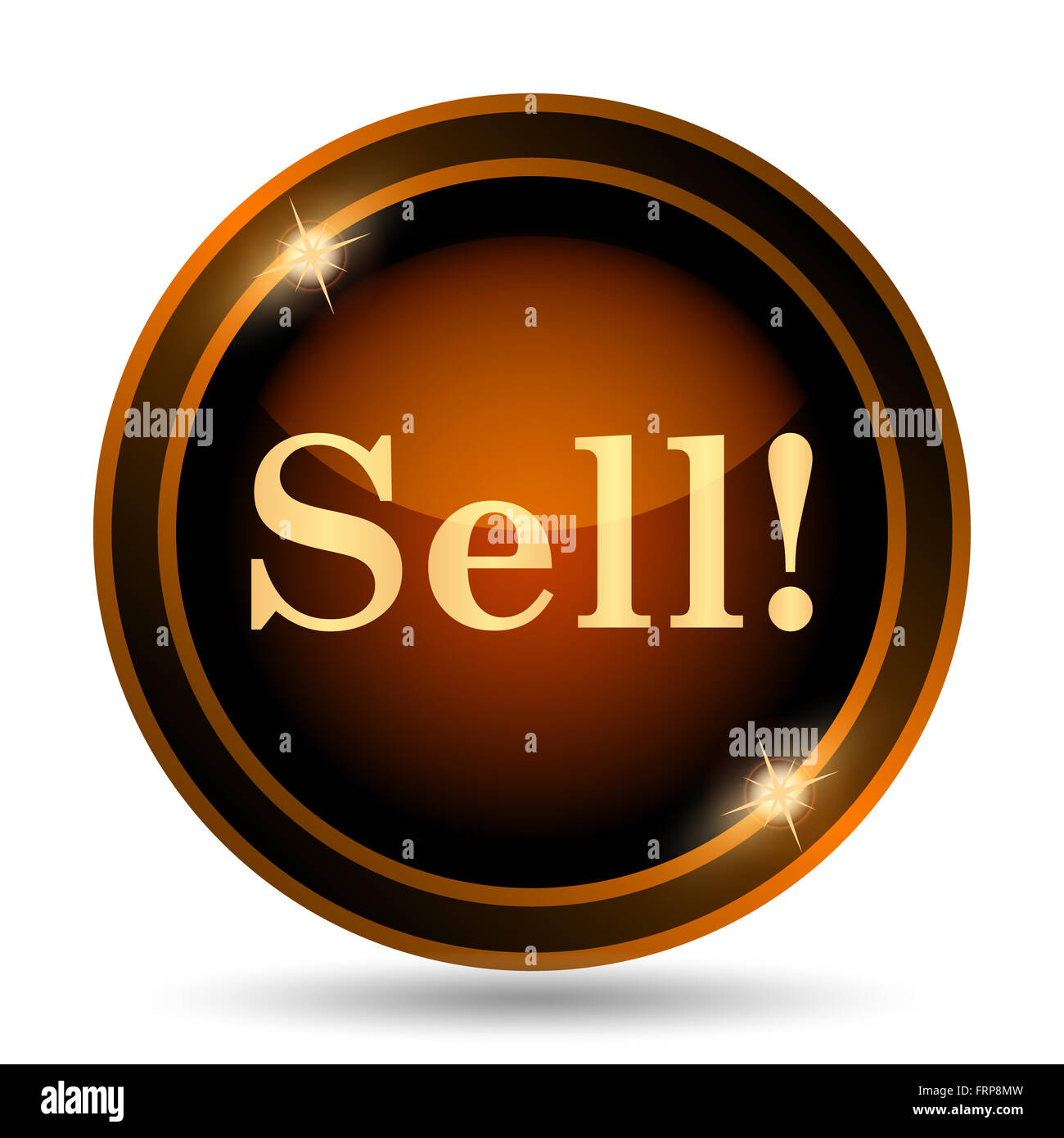 Sell icon. Internet button on white background Stock Photo - Alamy