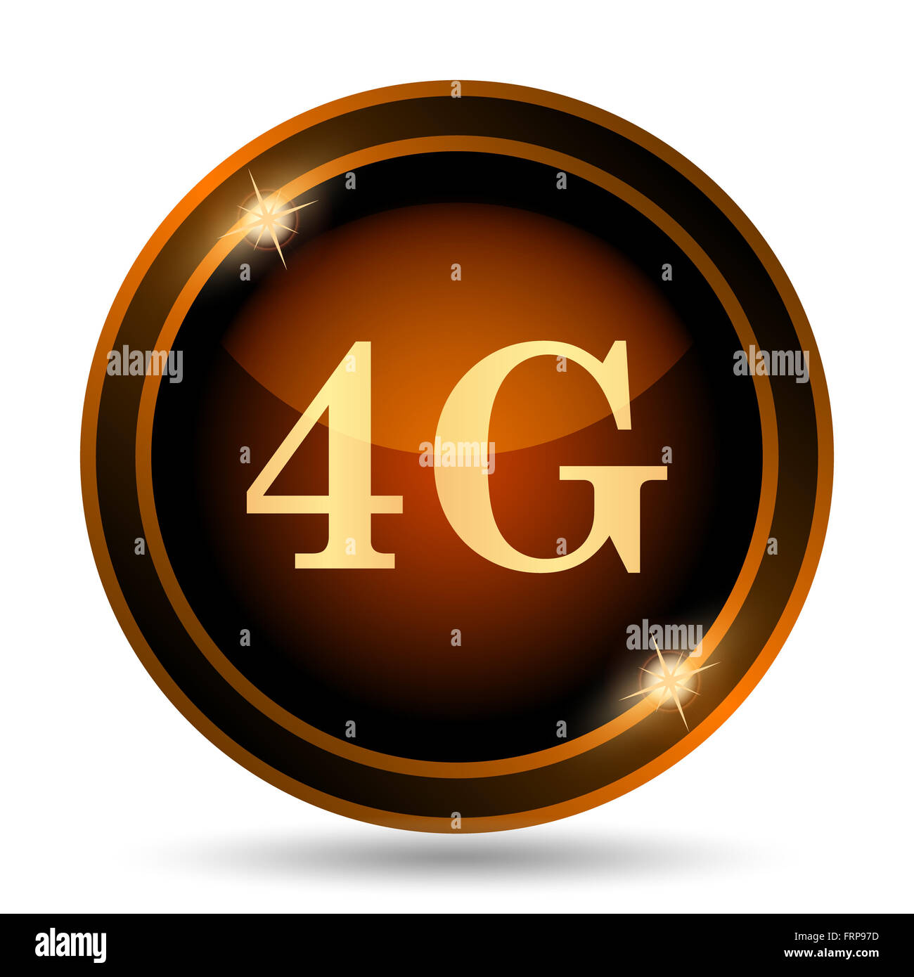 4G icon. Internet button on white background Stock Photo - Alamy