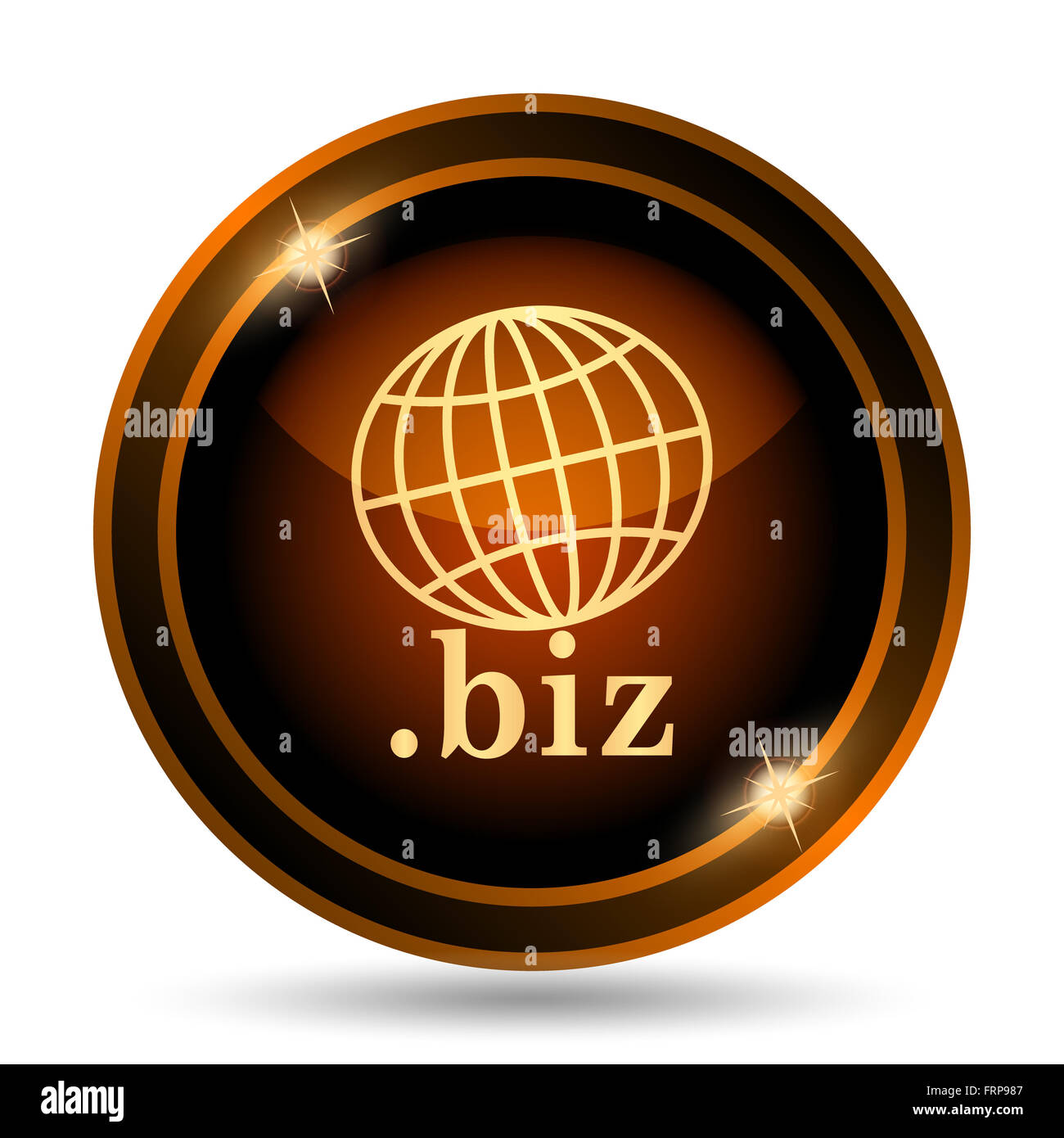 .biz icon. Internet button on white background Stock Photo - Alamy