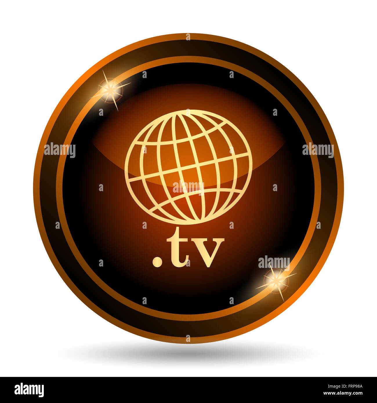 .tv icon. Internet button on white background Stock Photo - Alamy