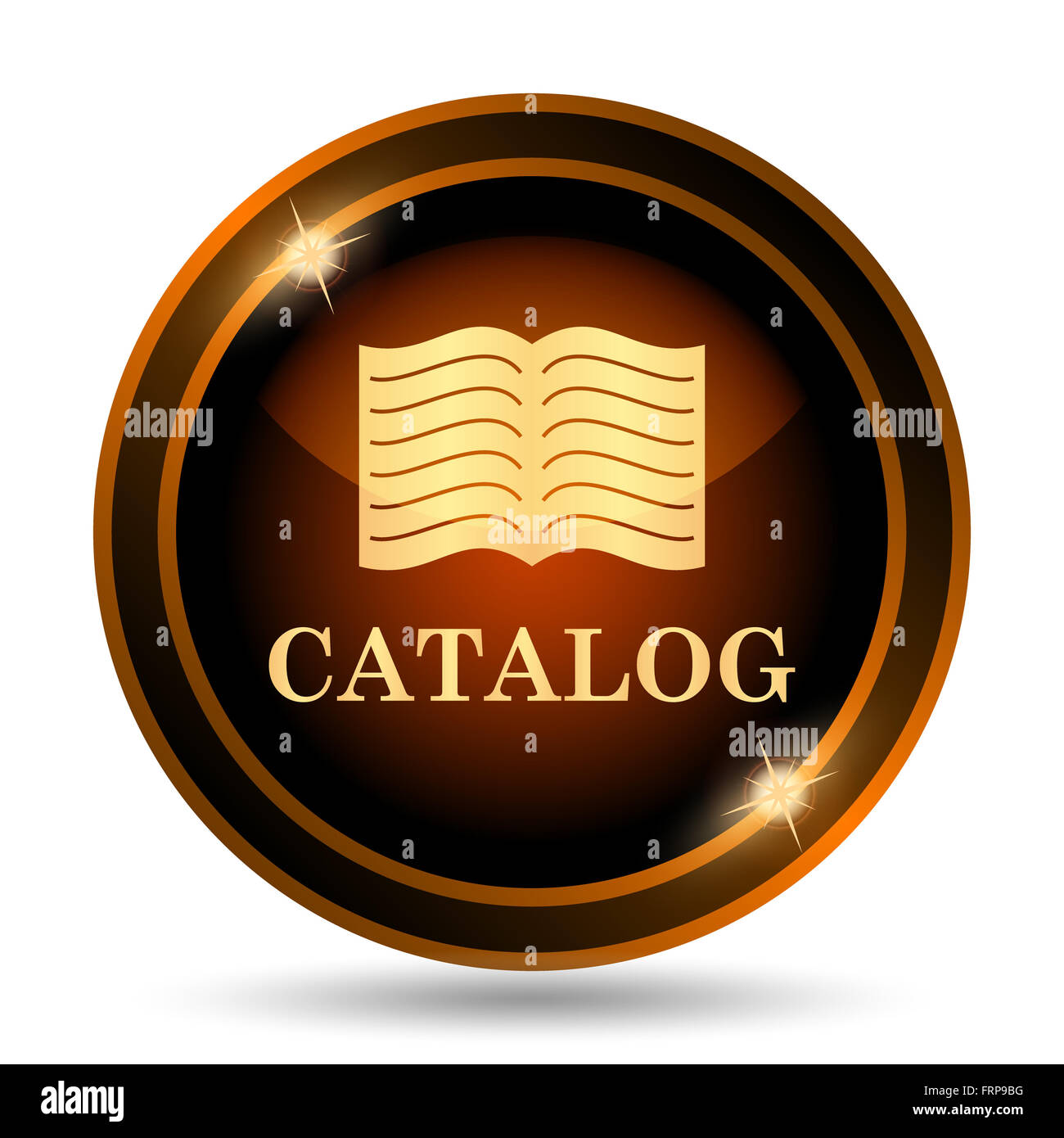 Catalog icon. Internet button on white background Stock Photo - Alamy