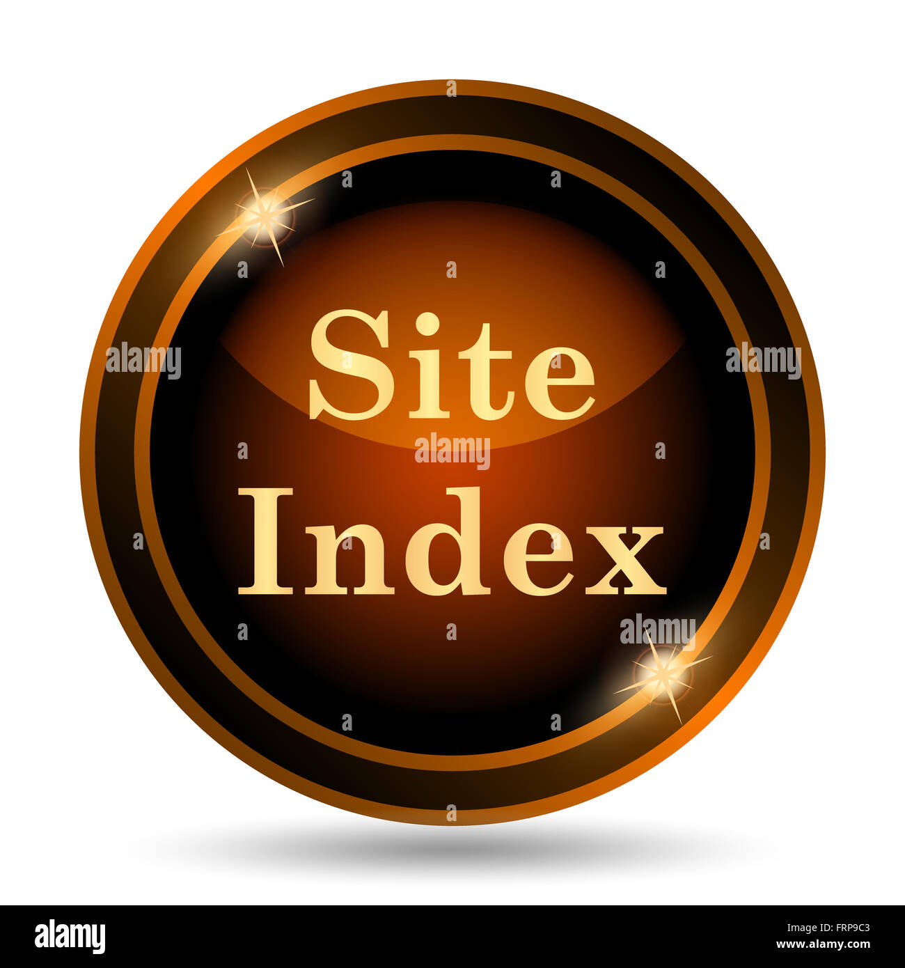 Site index icon. Internet button on white background Stock Photo - Alamy