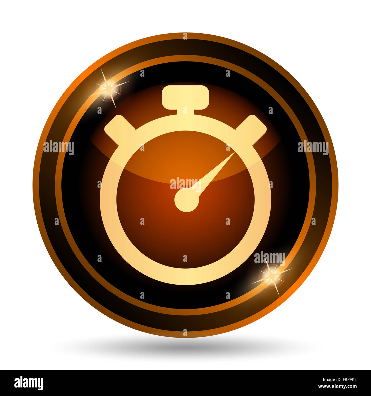 Timer icon. Internet button on white background Stock Photo - Alamy