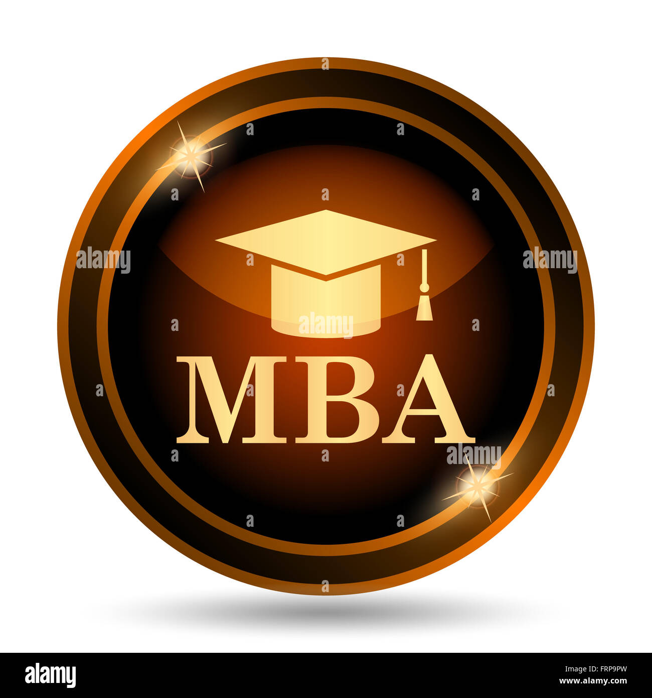 MBA icon. Internet button on white background Stock Photo - Alamy