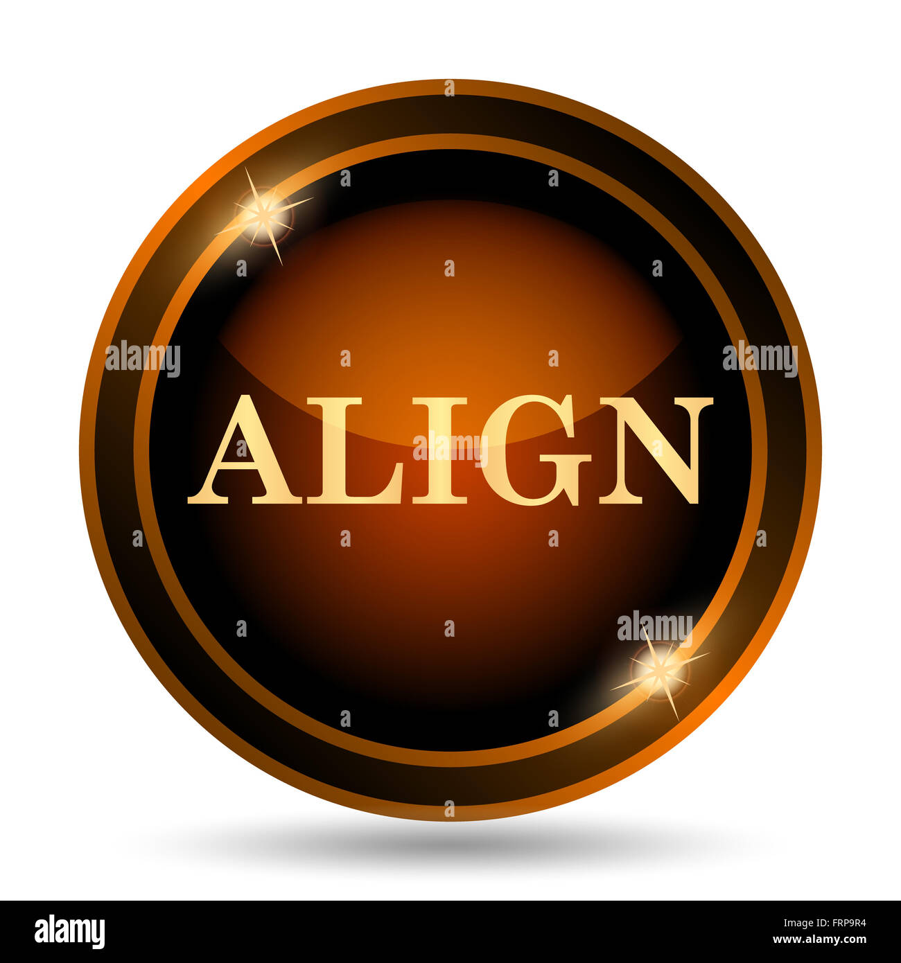 Align icon. Internet button on white background Stock Photo - Alamy