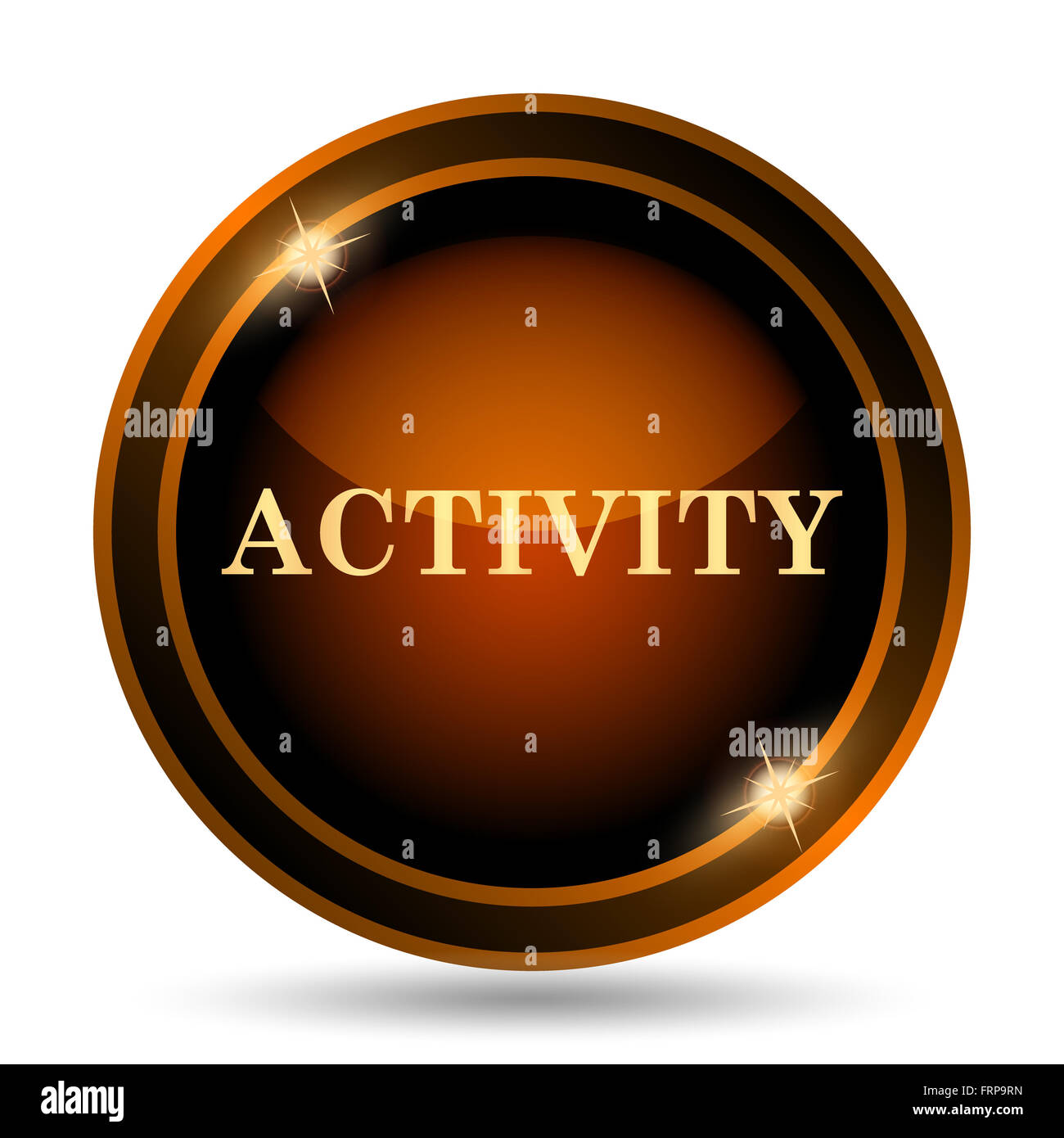 Activity icon. Internet button on white background Stock Photo - Alamy