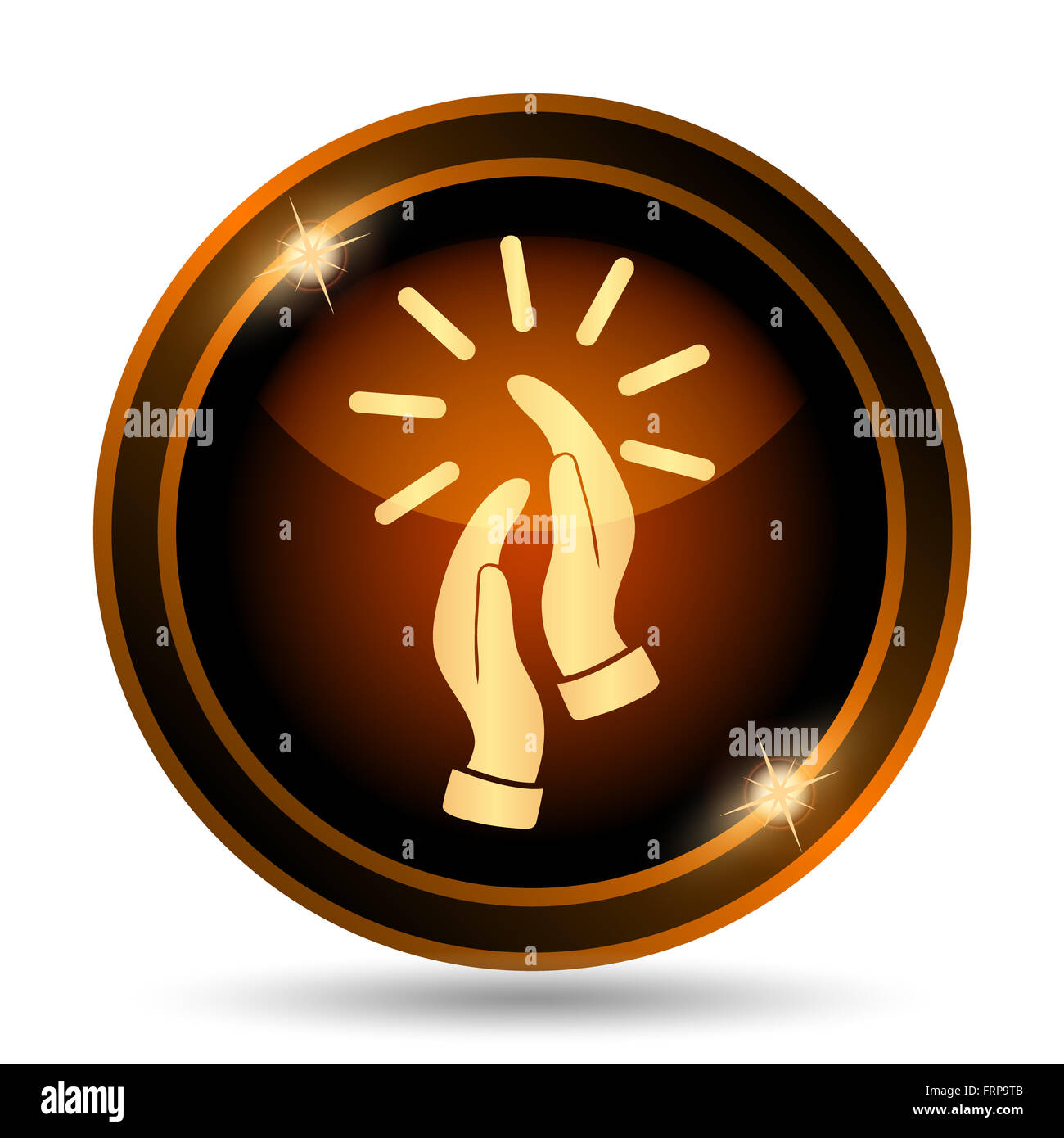 Applause icon. Internet button on white background Stock Photo - Alamy