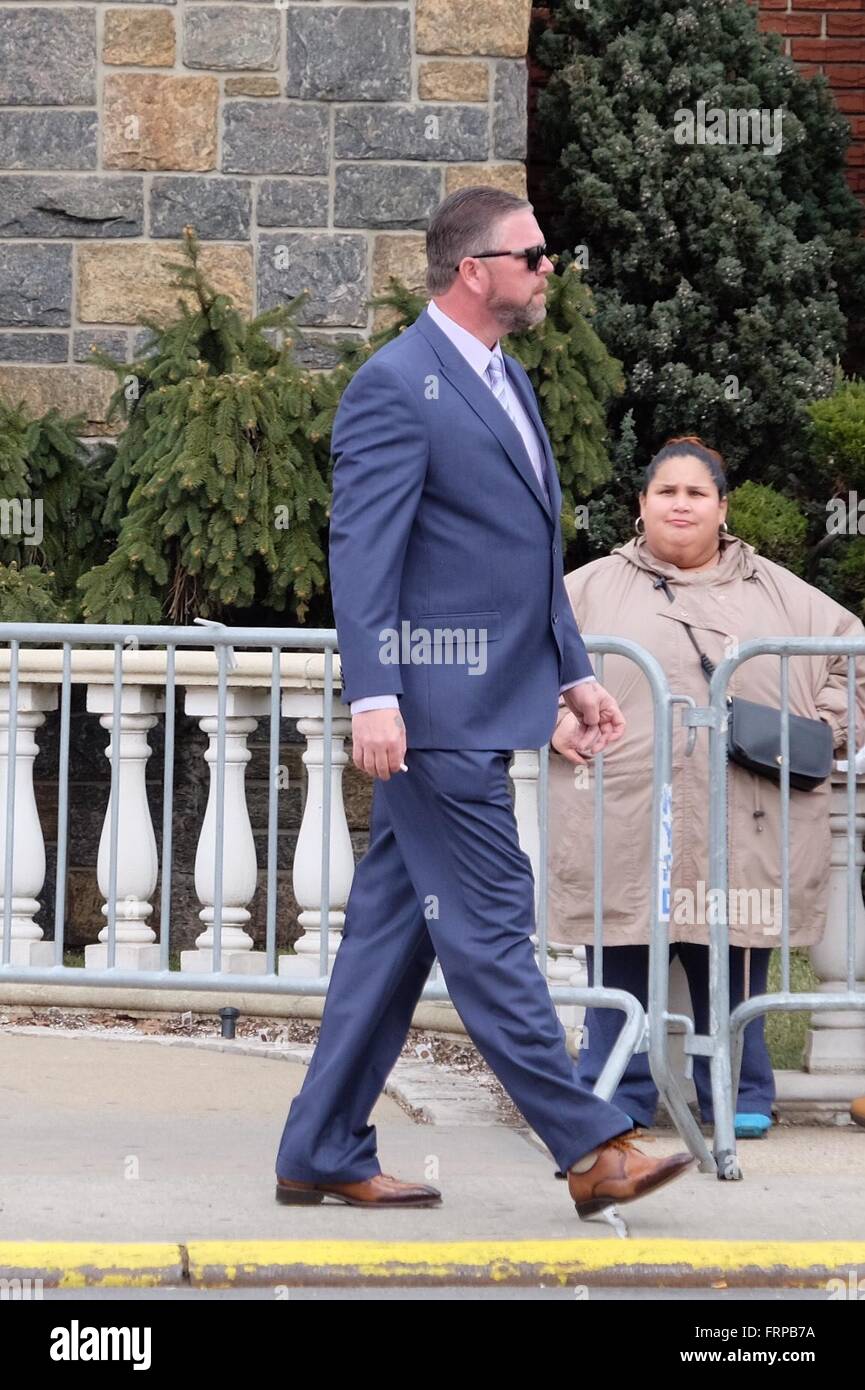 Guests attend a memorial service for the late Mob Wives star Big Ang ...