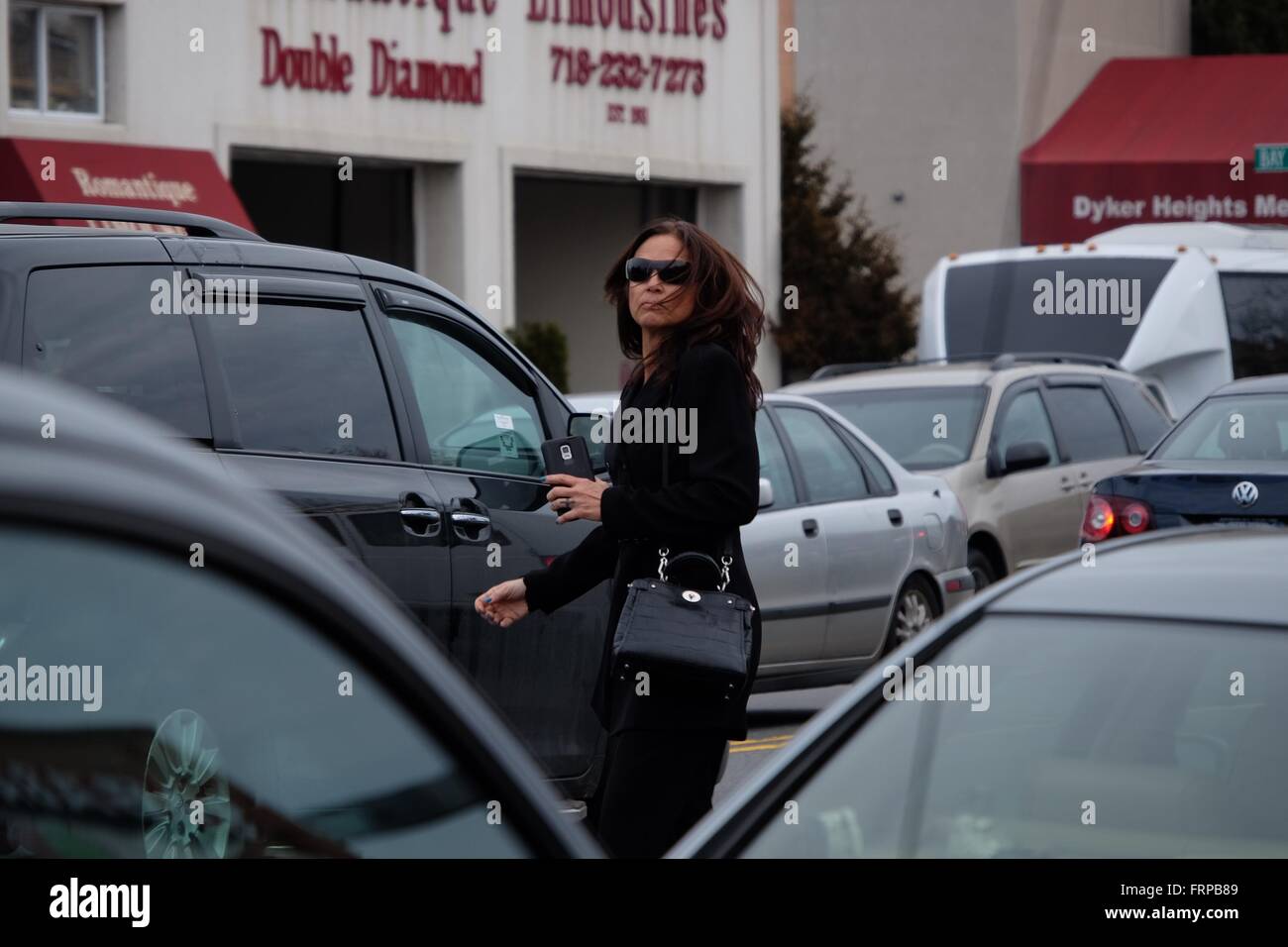 Guests attend a memorial service for the late Mob Wives star Big Ang ...