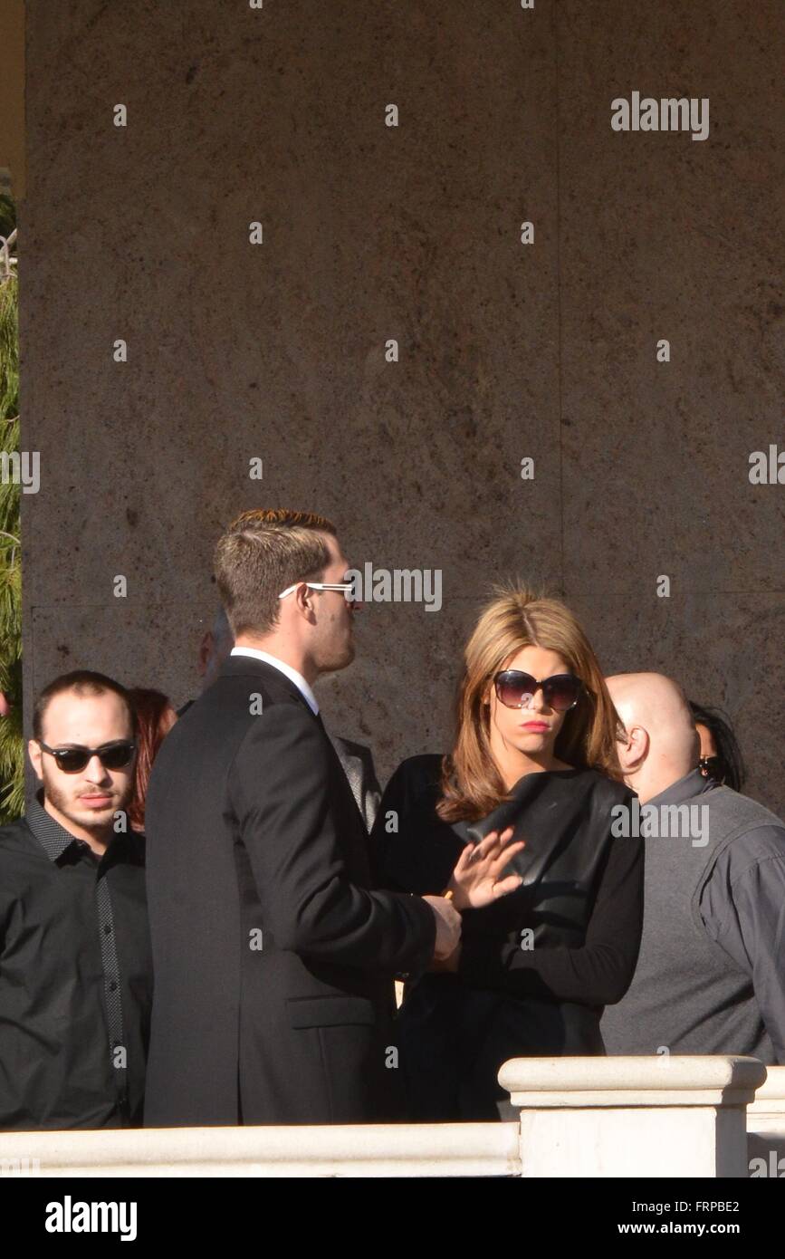 Guests attend a memorial service for the late Mob Wives star Big Ang ...