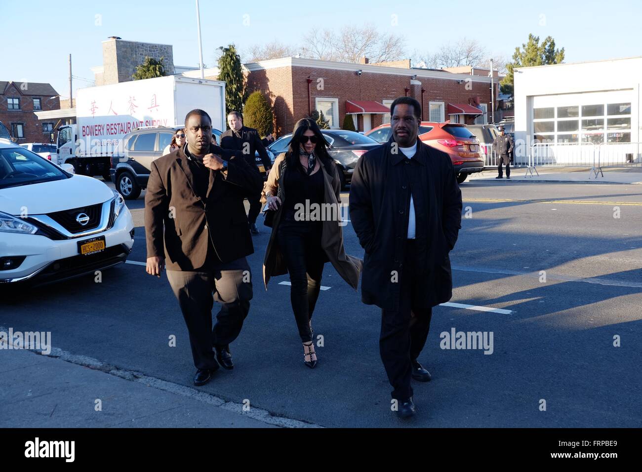 Guests attend a memorial service for the late Mob Wives star Big Ang ...