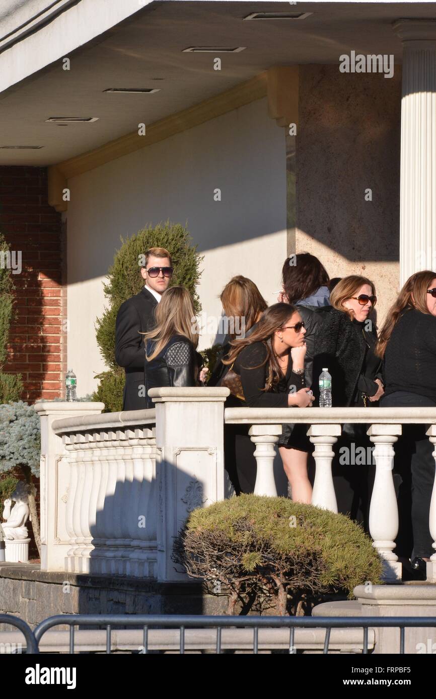 Guests attend a memorial service for the late Mob Wives star Big Ang ...