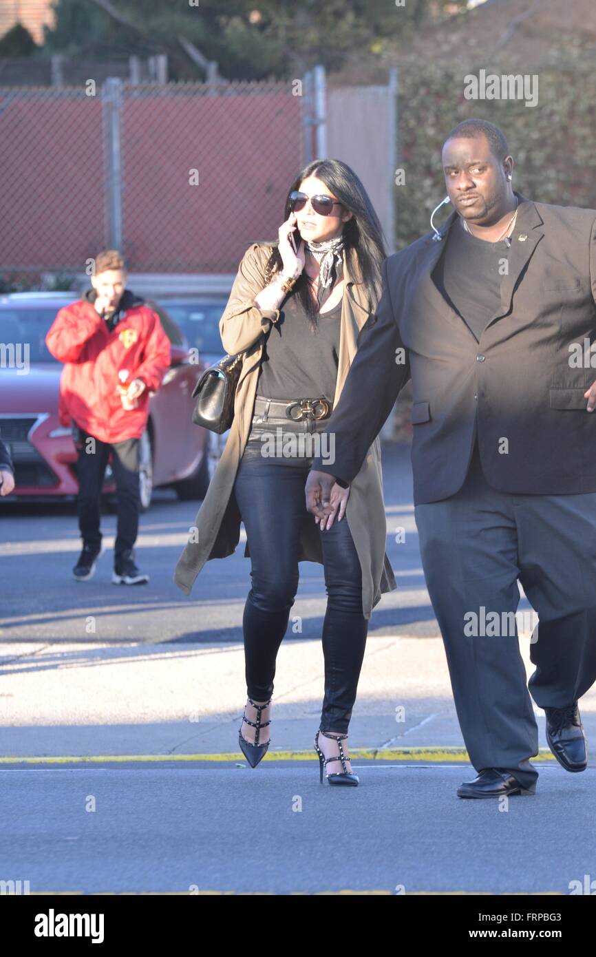 Guests attend a memorial service for the late Mob Wives star Big Ang ...