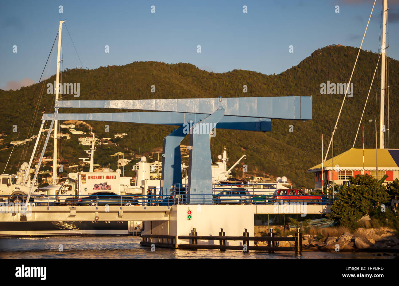 Drawbridge Bridge at Simpson Bay, St. Maarten Stock Photo - Alamy