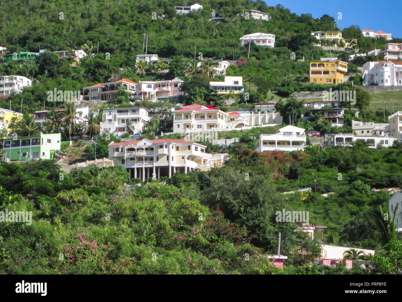 Homes in St. Martin, Netherlands Antilles Stock Photo - Alamy