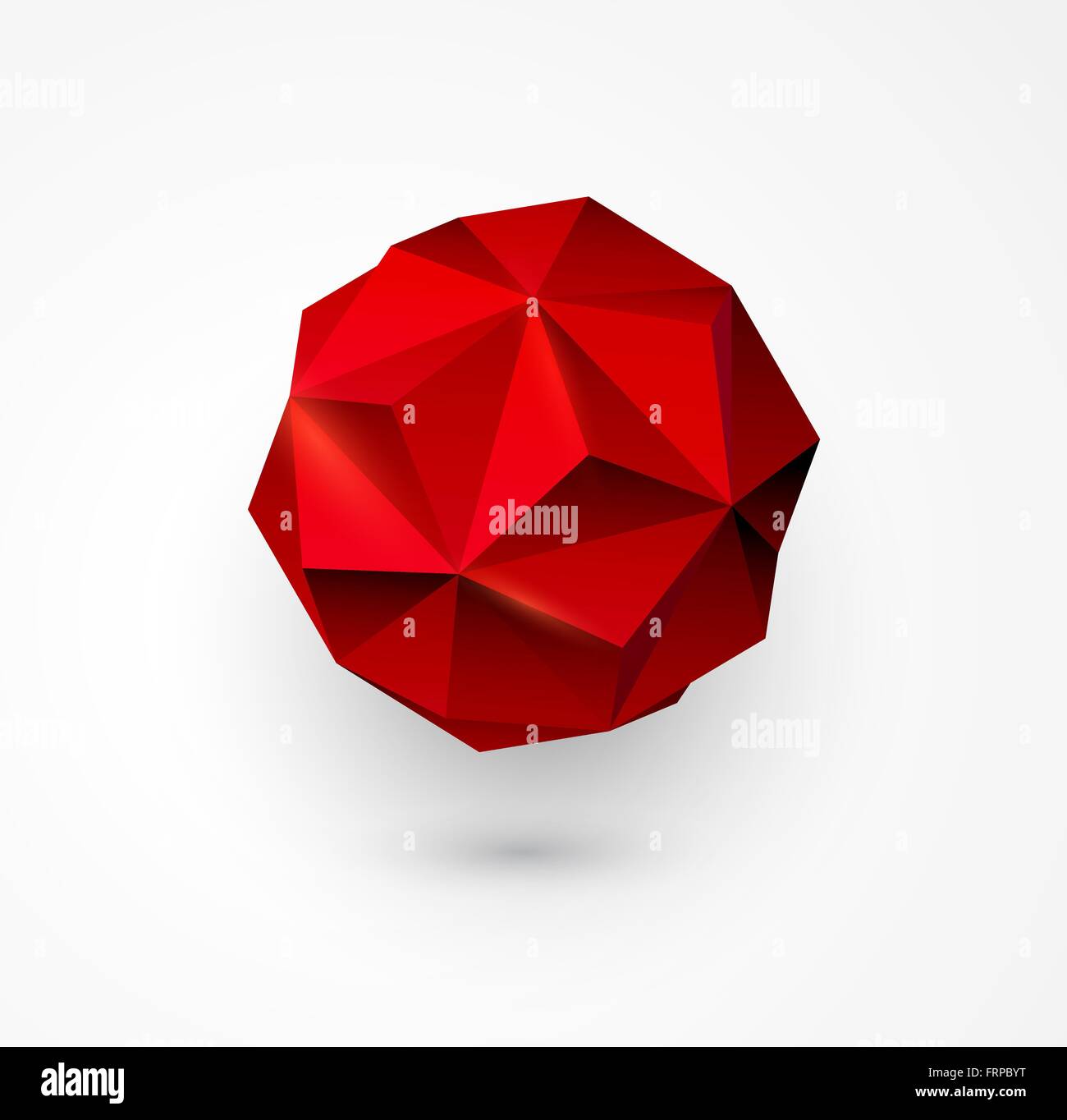 Abstract Vector polygon shape. low poly sphere Stock Vector Image & Art ...
