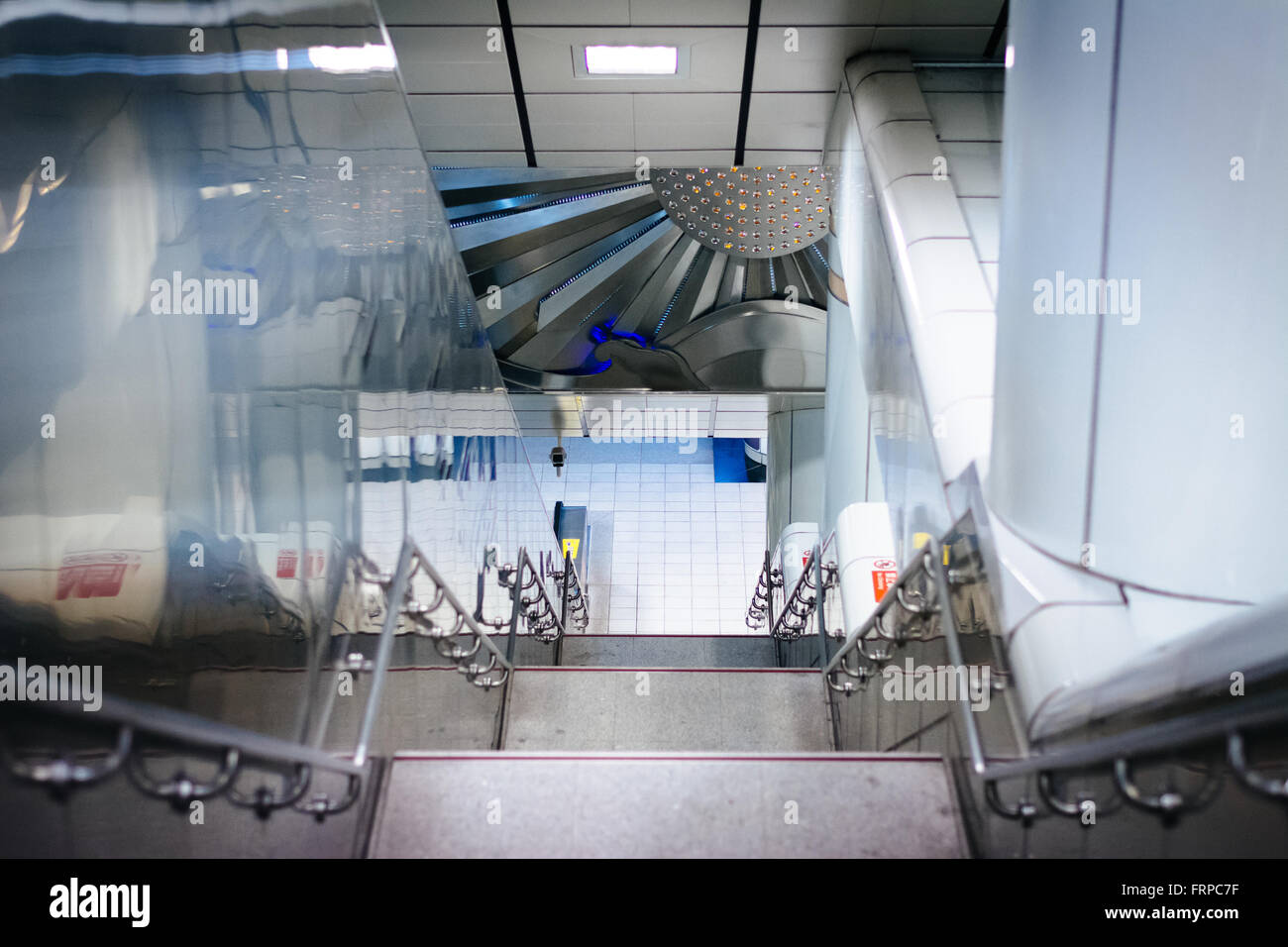 Staircase in Dongmen Station, Taipei, Taiwan Stock Photo - Alamy