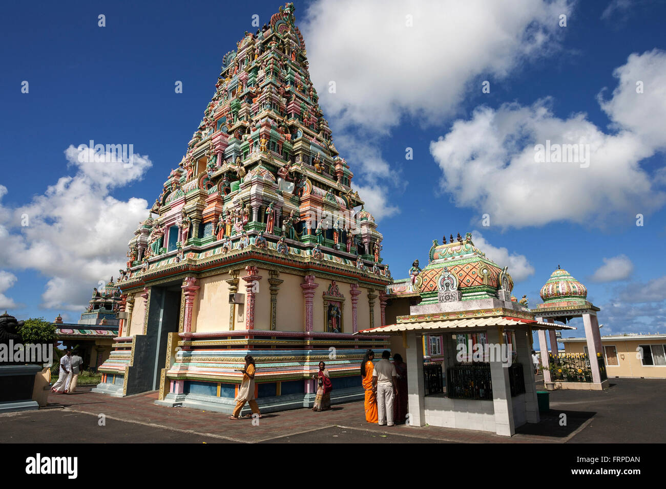 Hindu temple in Curepipe, Mauritius Stock Photo - Alamy