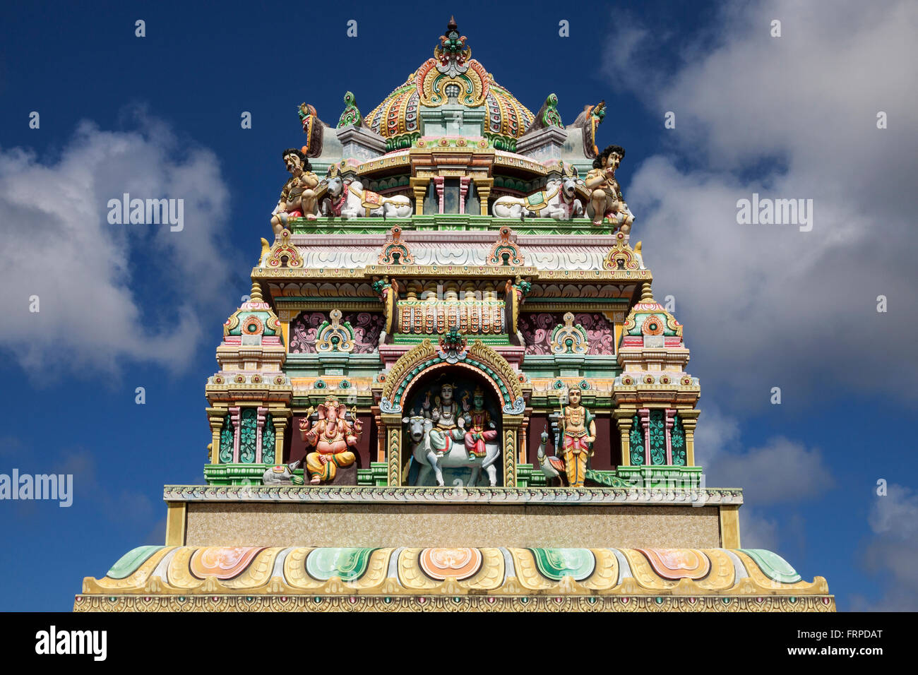 Detail, Hindu temple at Curepipe, Mauritius Stock Photo - Alamy