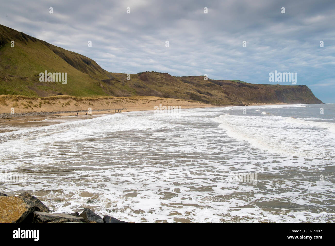 Cattersty Sands beach at Skinningrove Cleveland UK Stock Photo - Alamy
