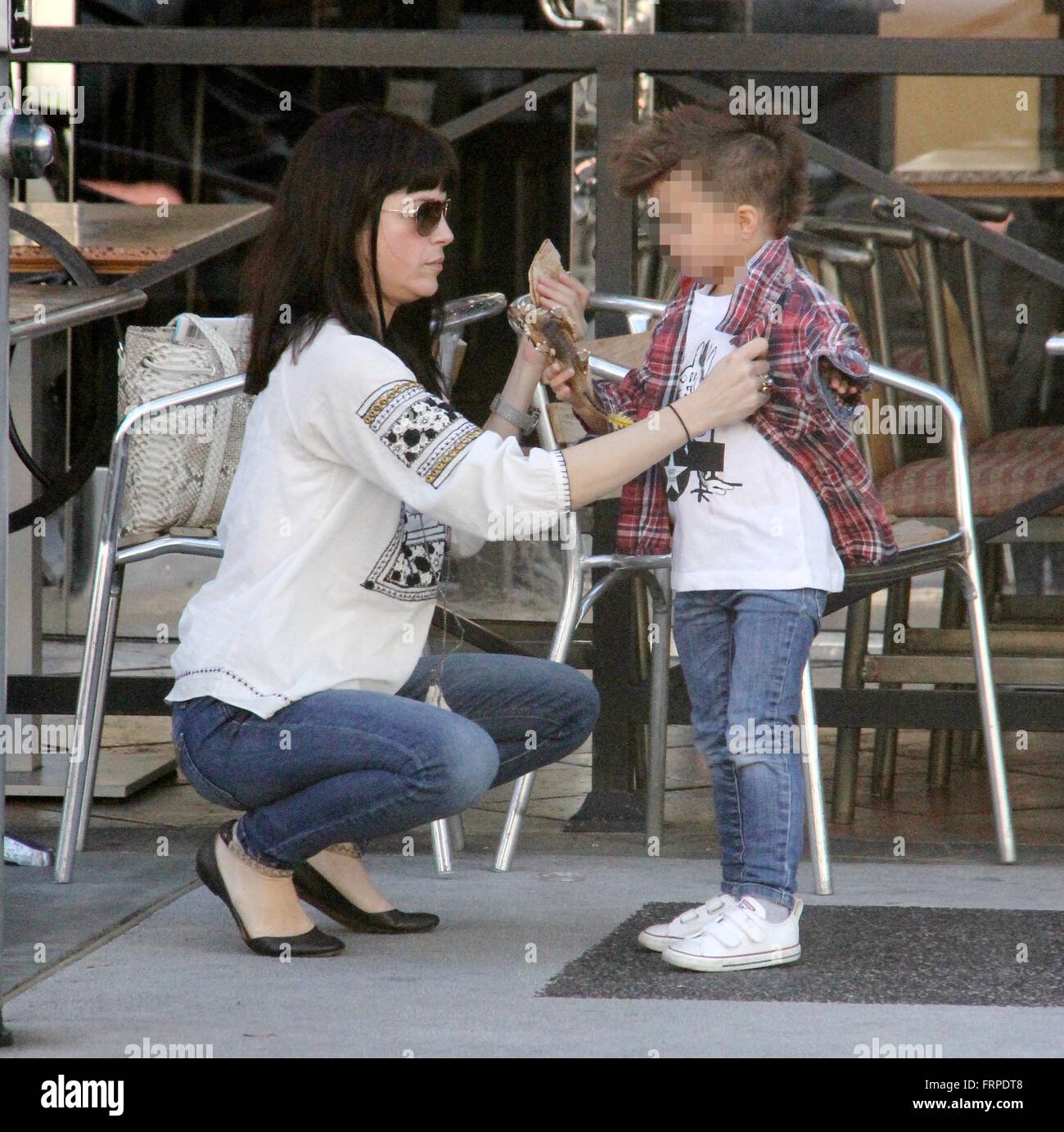 Selma Blair takes her son Arthur shopping at Tom's Toys in Beverly ...