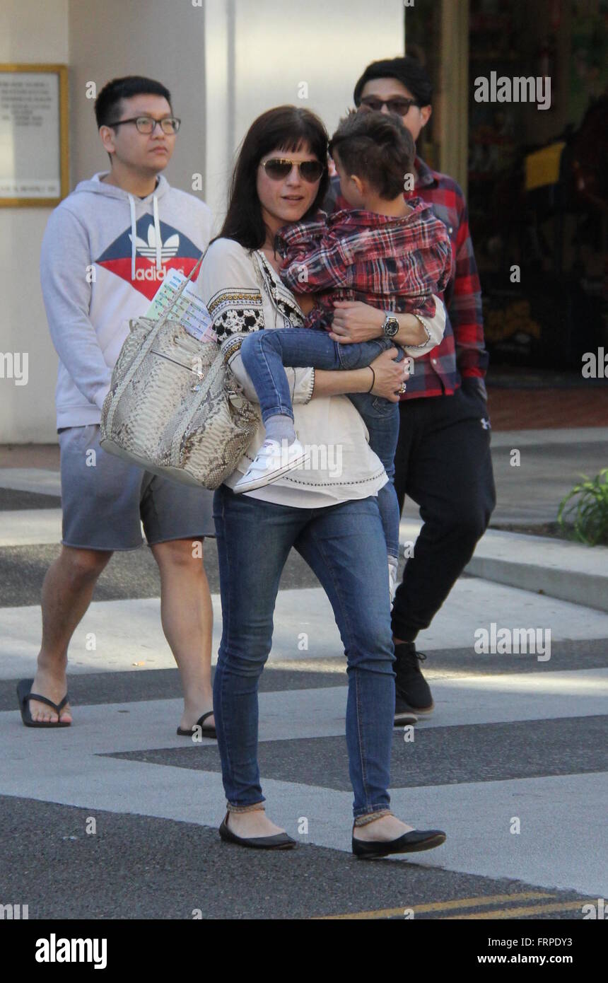 Selma Blair takes her son Arthur shopping at Tom's Toys in Beverly ...