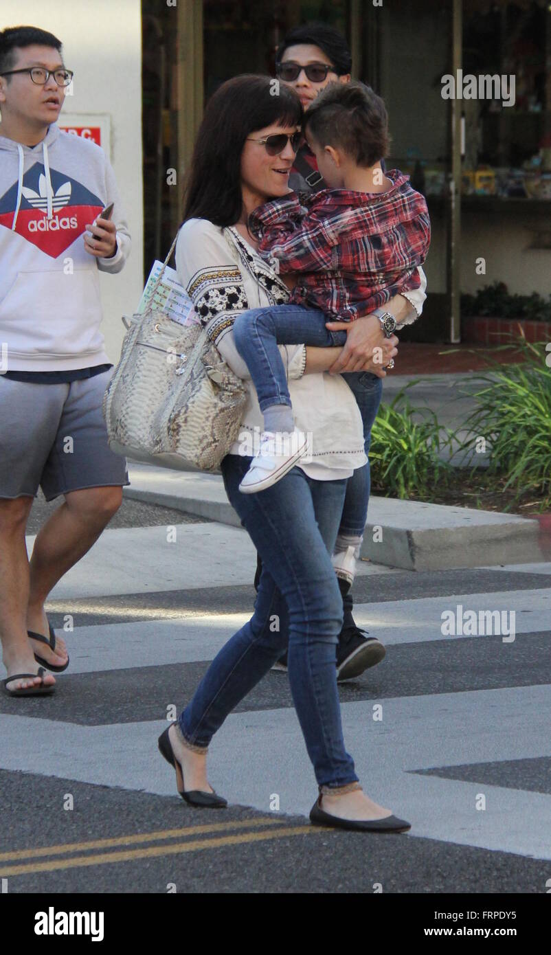 Selma Blair takes her son Arthur shopping at Tom's Toys in Beverly ...