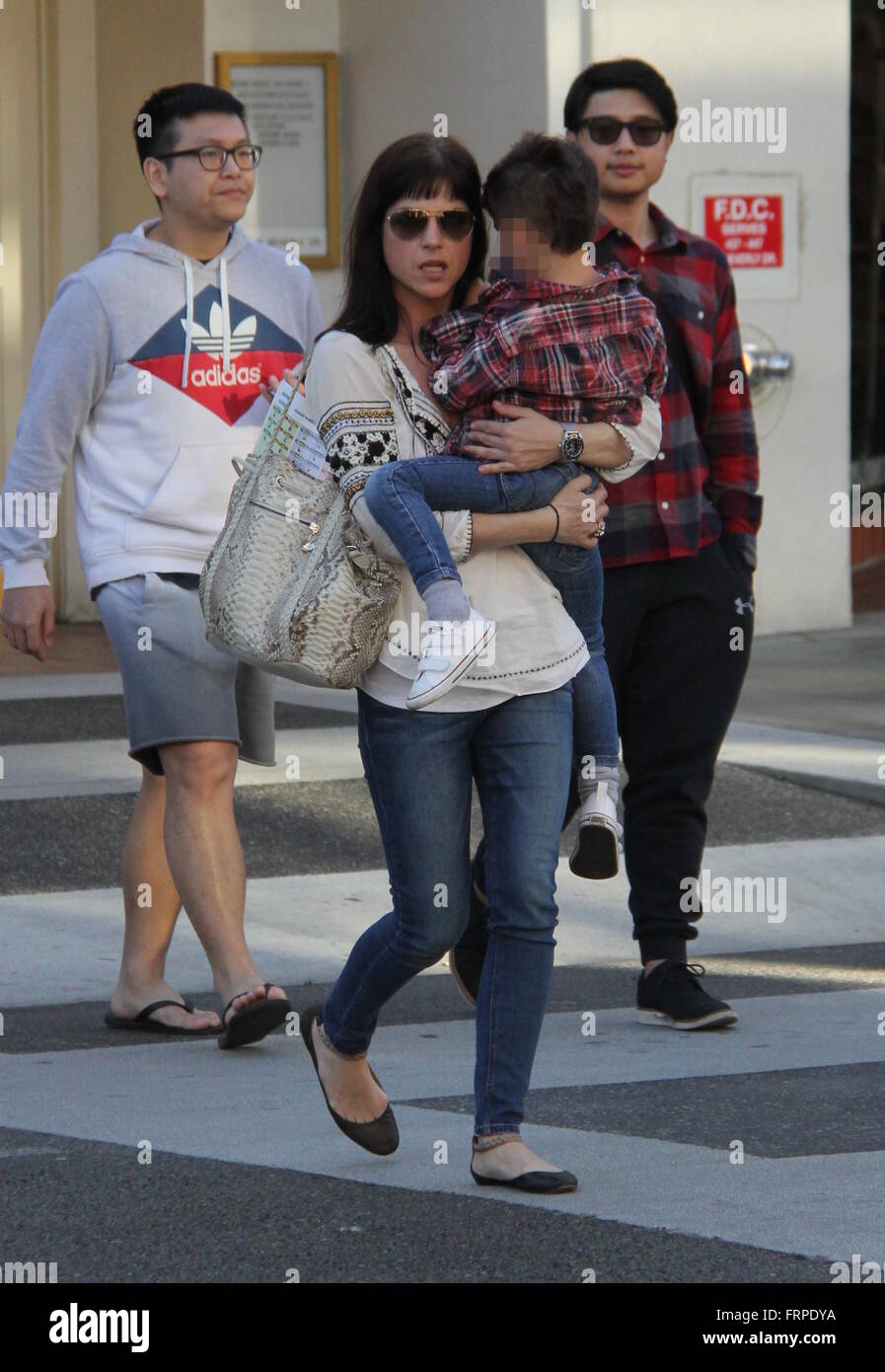 Selma Blair takes her son Arthur shopping at Tom's Toys in Beverly ...