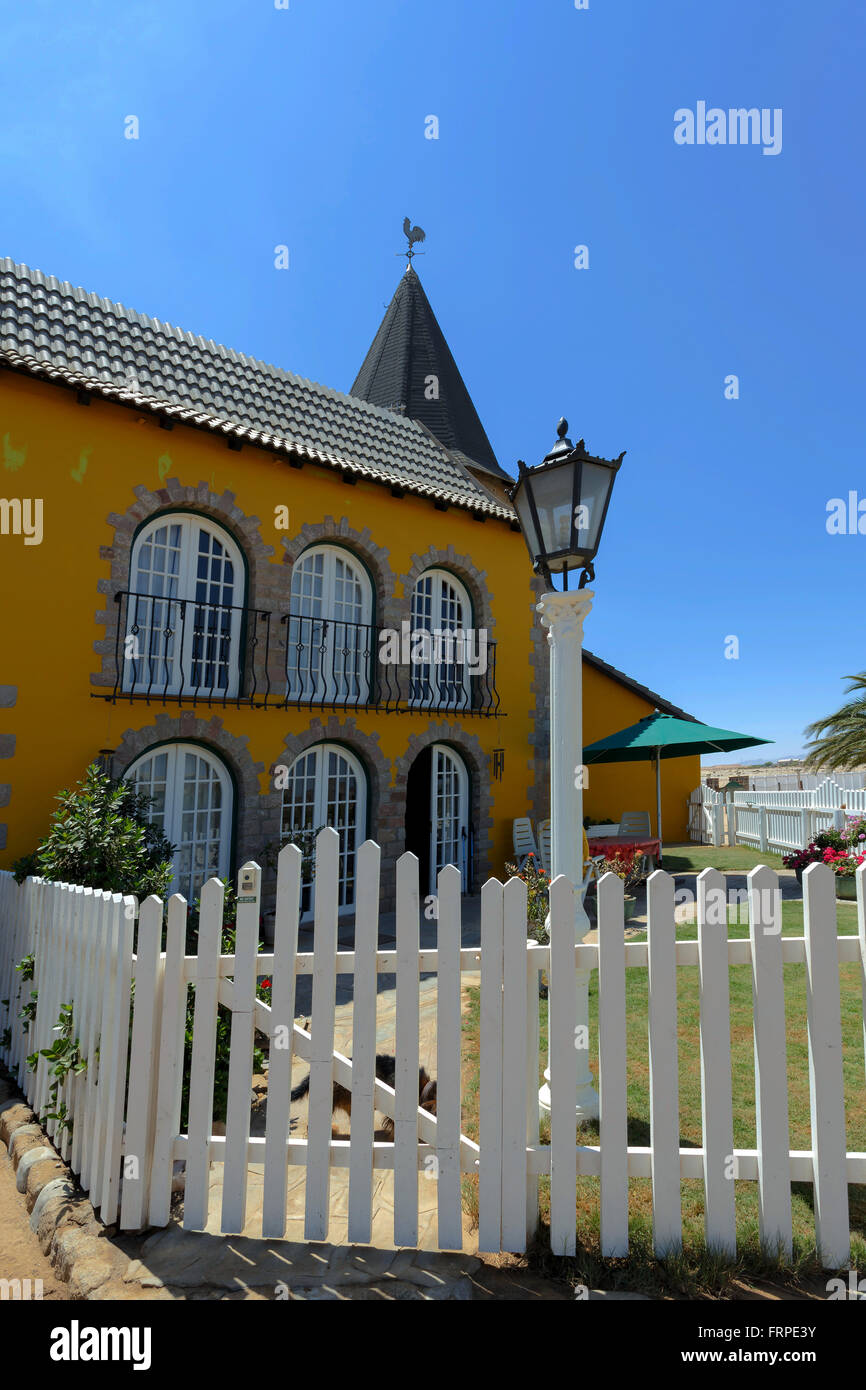 SWAKOPMUND, NAMIBIA - October 8, 2014: Beautiful colonial German ...