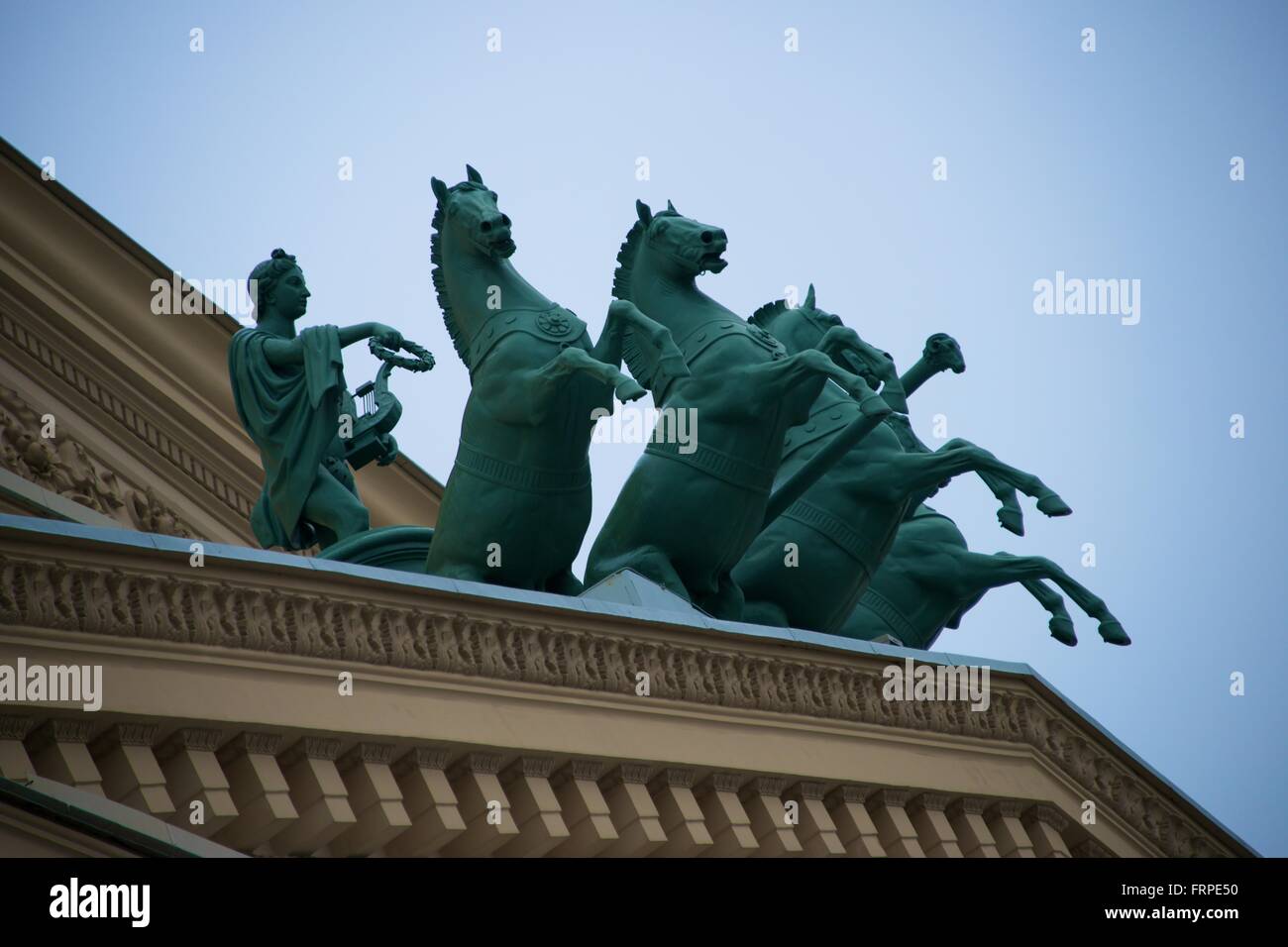 Apollo statue on Bolshoi Theatre Stock Photo - Alamy