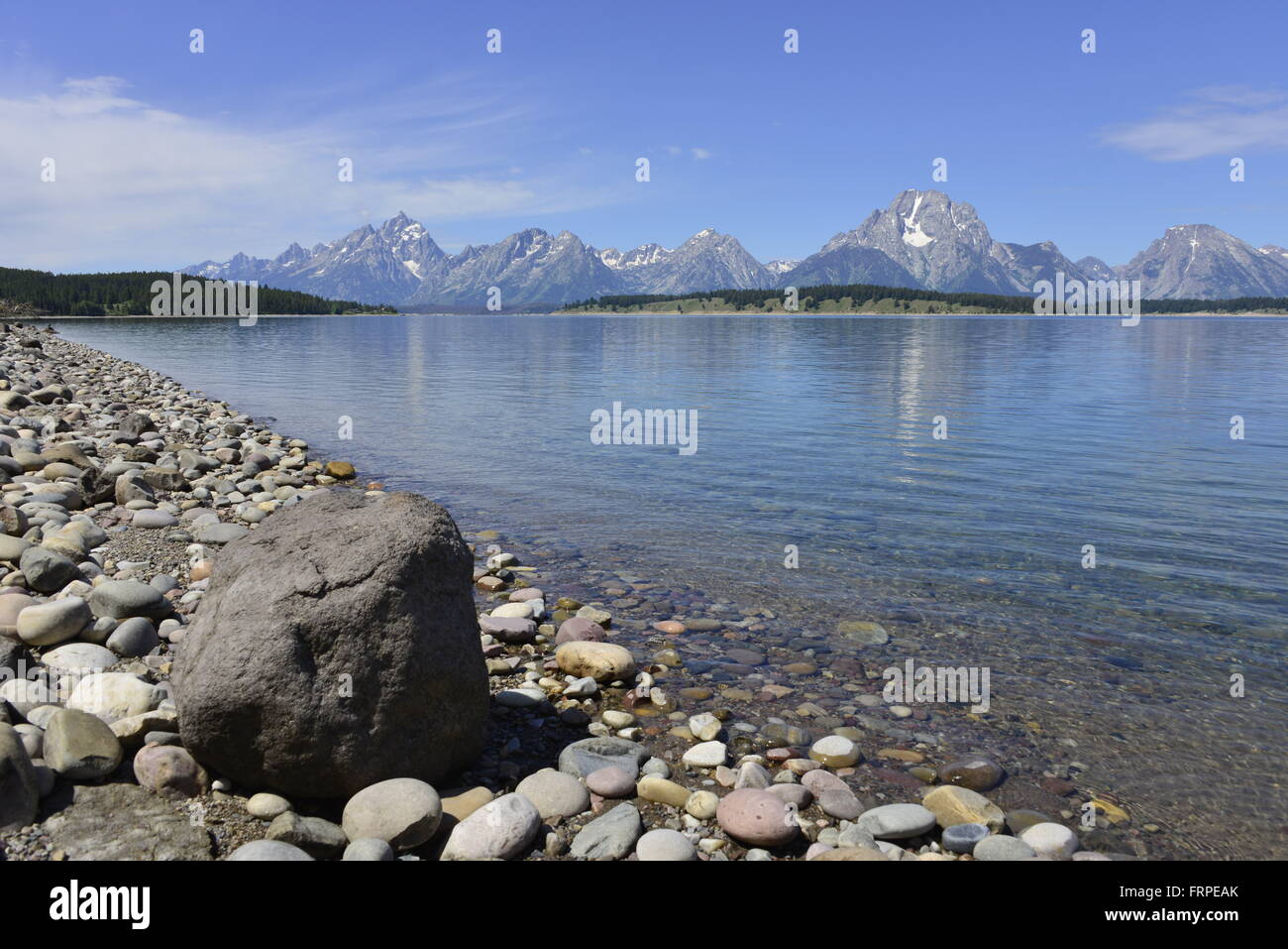 Jackson Lake and Grand Tetons 2 Stock Photo - Alamy