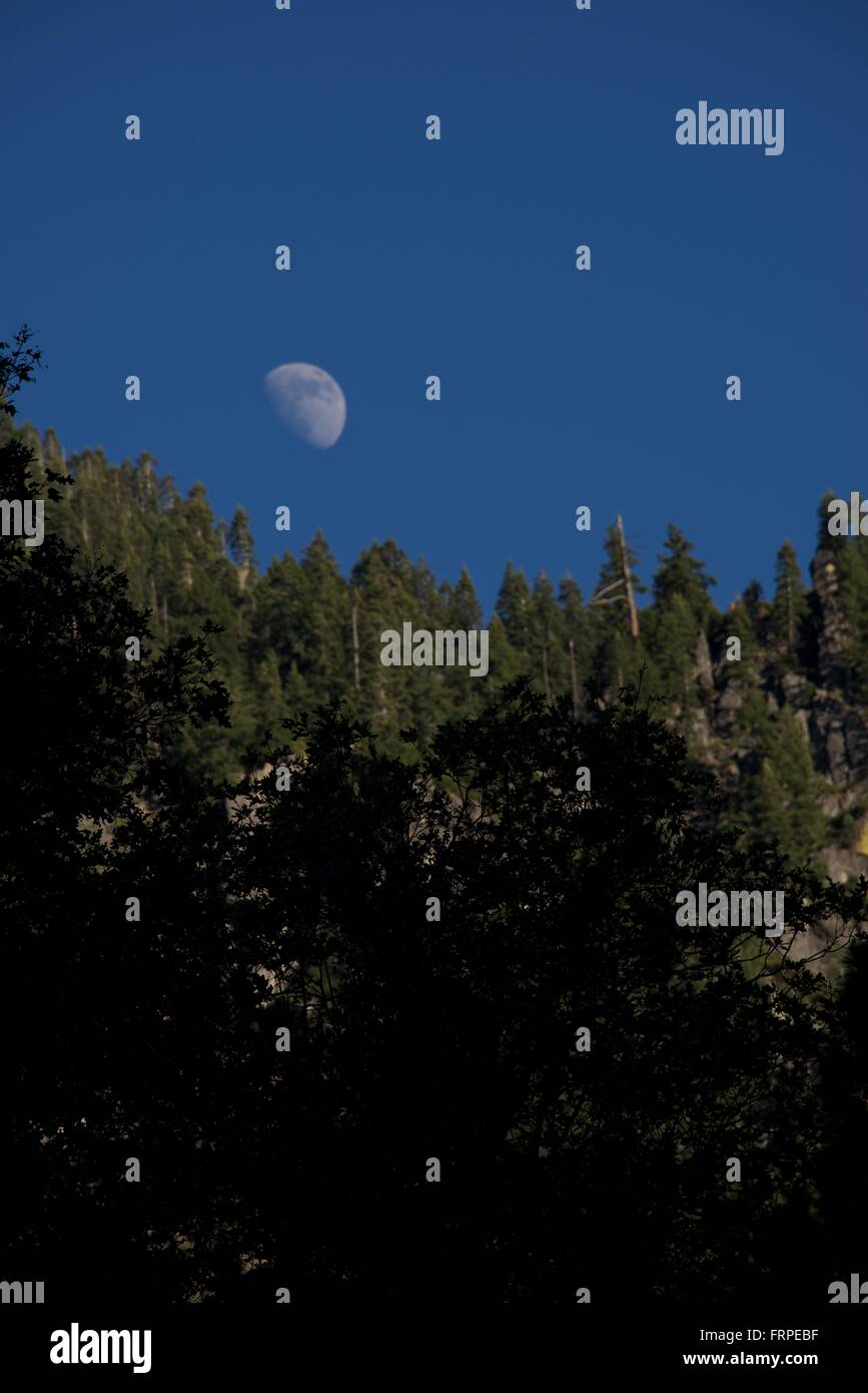 Moon over Yosemite 2 Stock Photo - Alamy