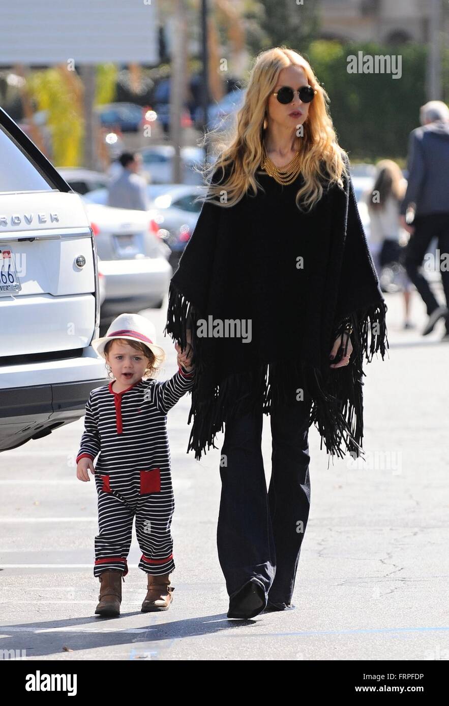 Rachel Zoe and her husband Rodger Berman take their sons Kaius and ...