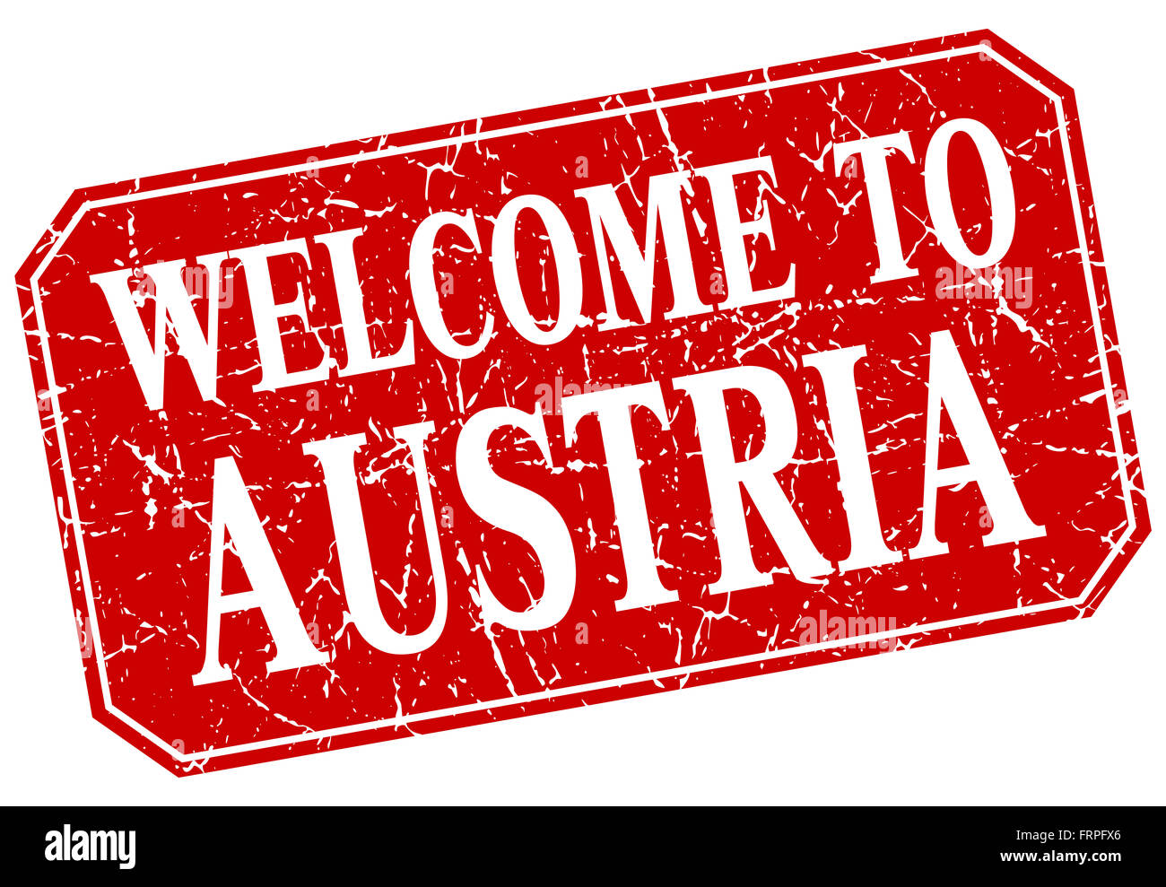 Welcome to austria sign Cut Out Stock Images & Pictures - Alamy