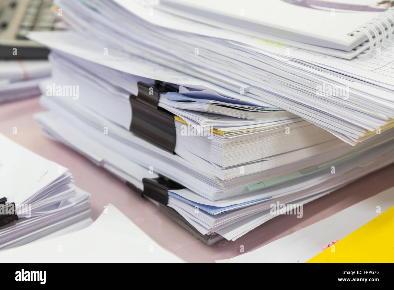Stack of business papers Stock Photo - Alamy
