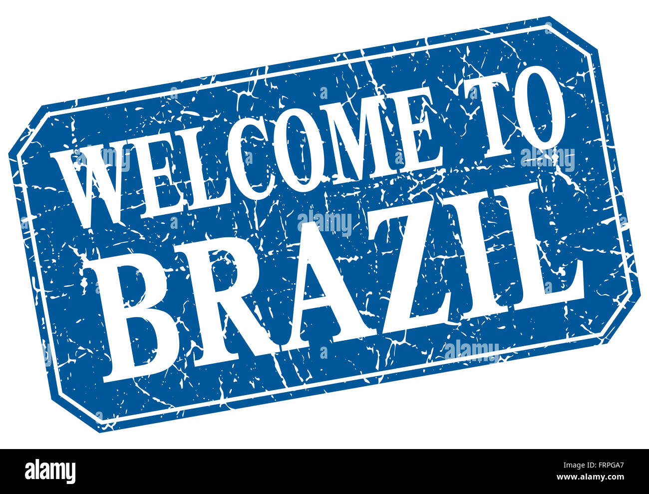 Welcome brazil stamp hi-res stock photography and images - Alamy