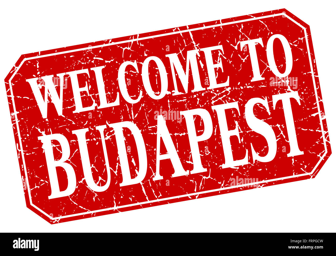 Budapest red square stamp hi-res stock photography and images - Alamy