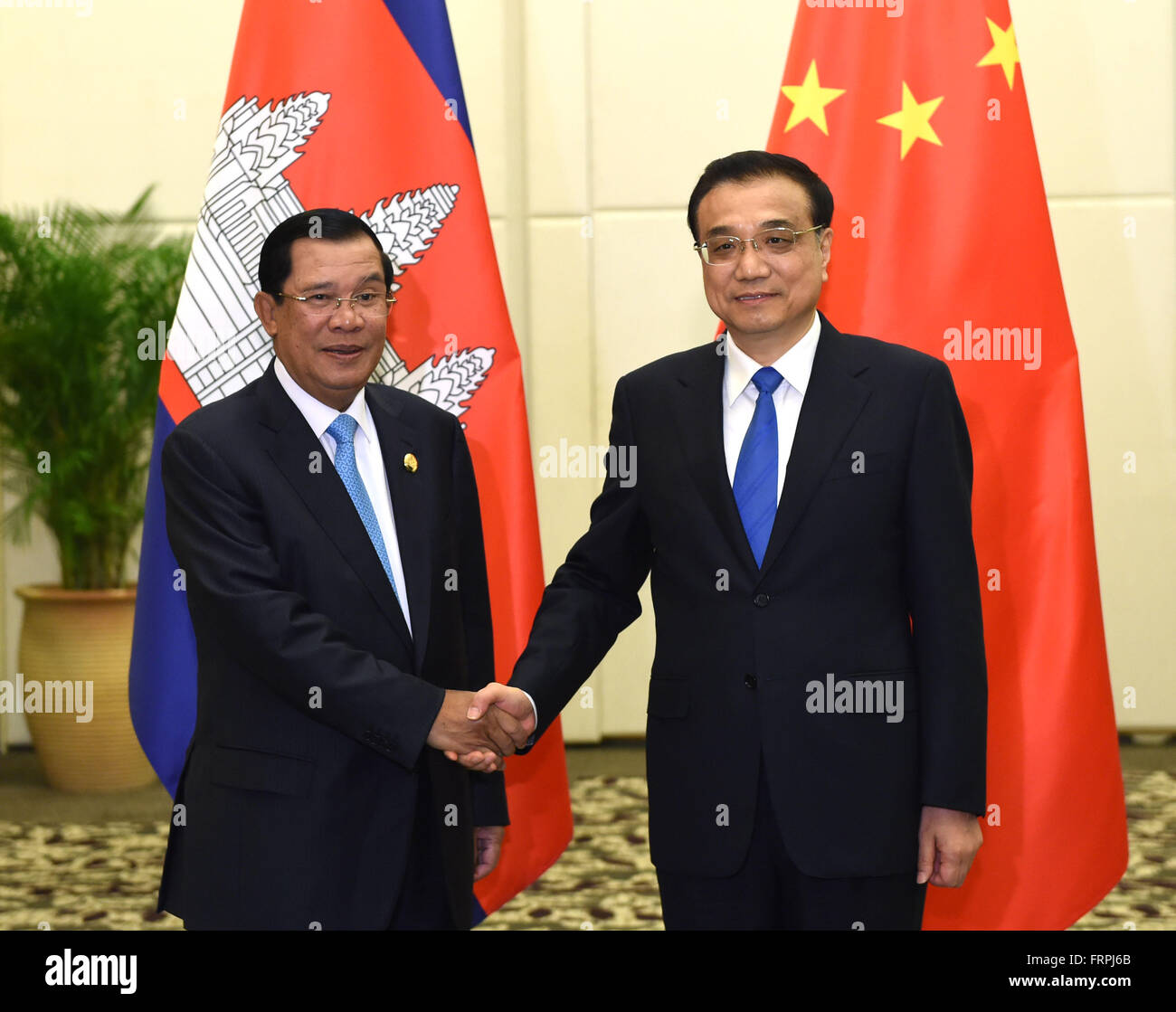 Sanya, China's Hainan Province. 23rd Mar, 2016. Chinese Premier Li ...