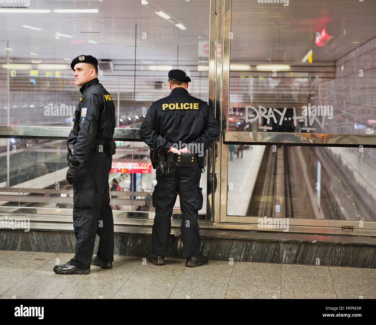 Czech police metro hi-res stock photography and images - Alamy