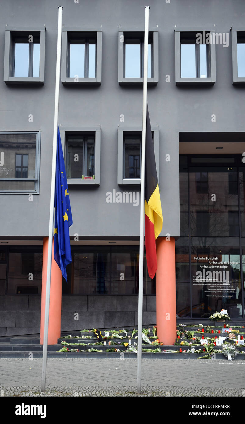 Eu belgian flags on brussels hi-res stock photography and images - Alamy