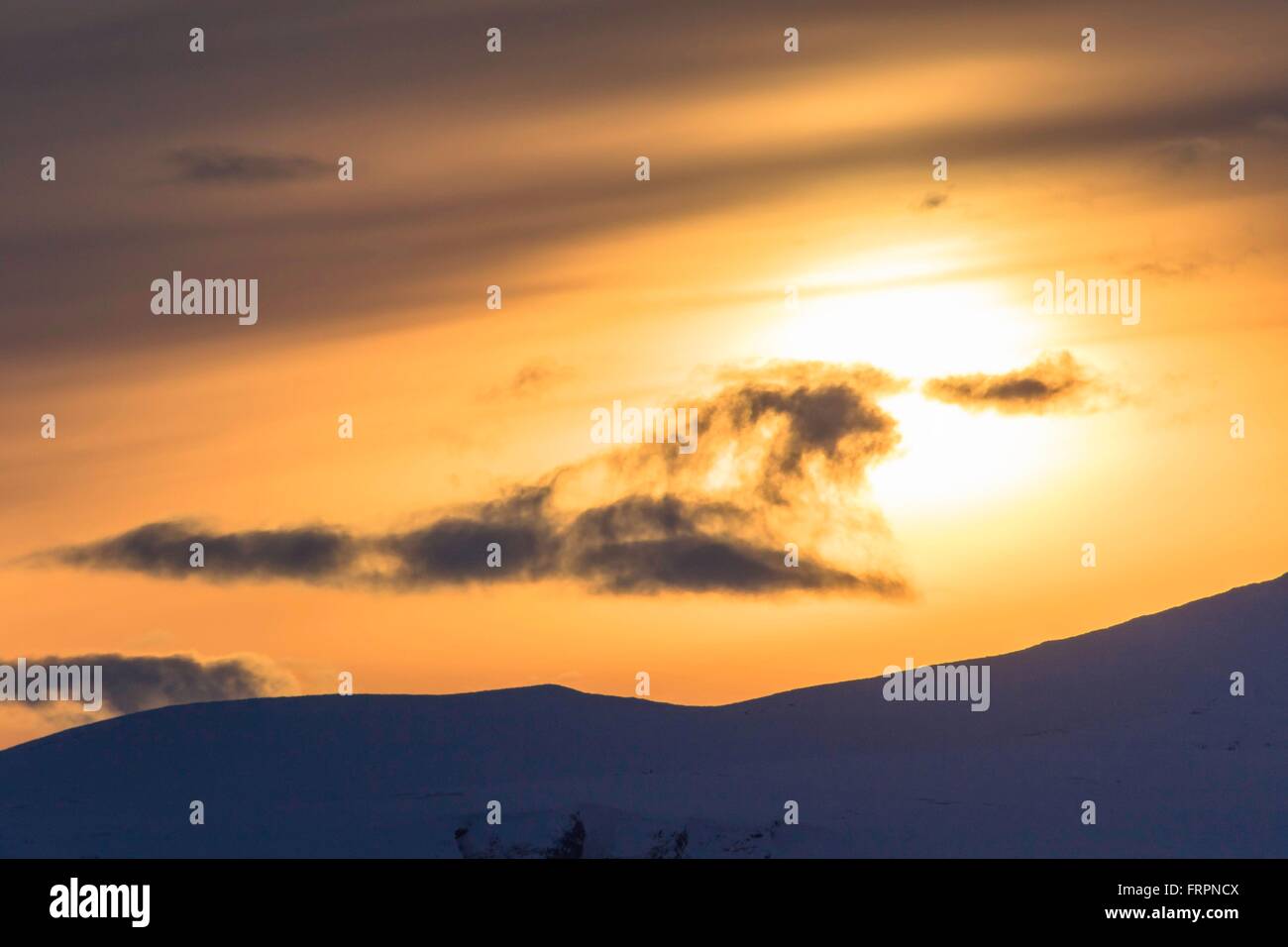 cloudy sunset, march 2016 Stock Photo - Alamy