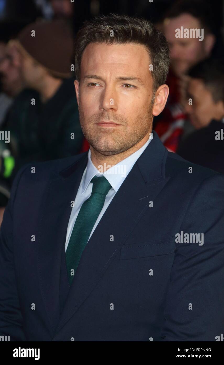 London, UK. Ben Affleck at European Premiere of 'Batman v Superman ...