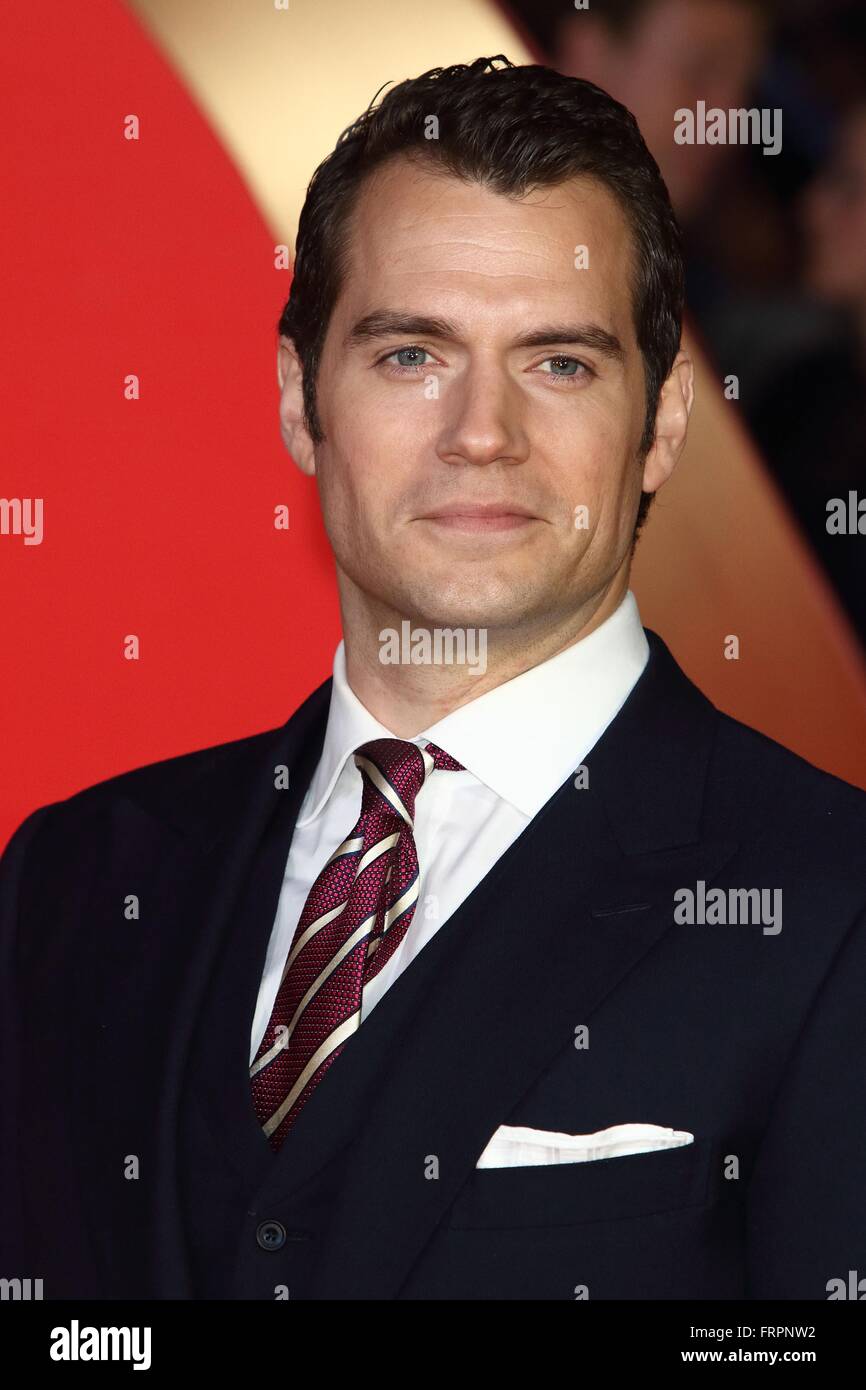London, UK. Henry Cavill at European Premiere of 'Batman v Superman - the Dawn of Justice ...