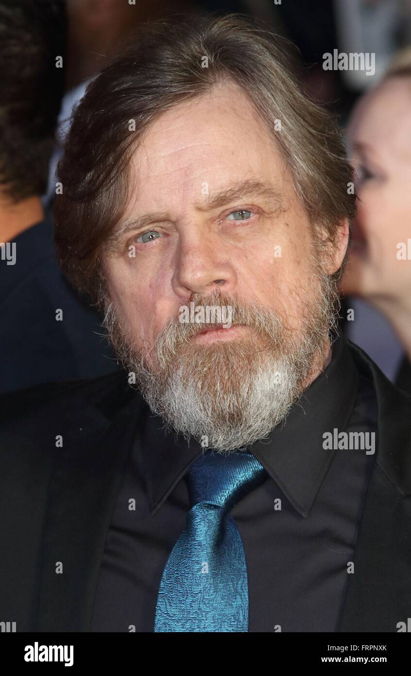 London, UK. Mark Hamill at European Premiere of 'Batman v Superman ...