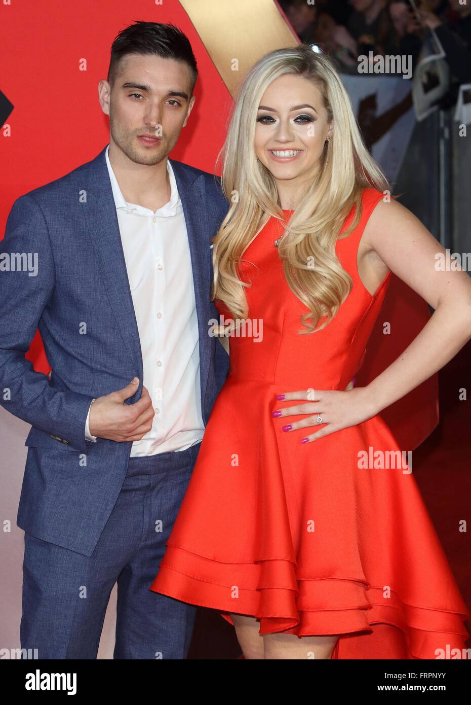 London, UK. Tom Parker and Kelsey Hardwick at European Premiere of ...