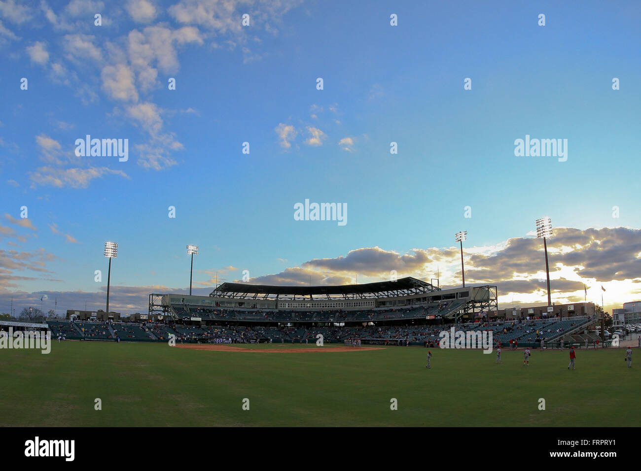 Metairie, Louisiana, USA. 22nd Mar, 2016. Sunset over Zephyr Stadium ...