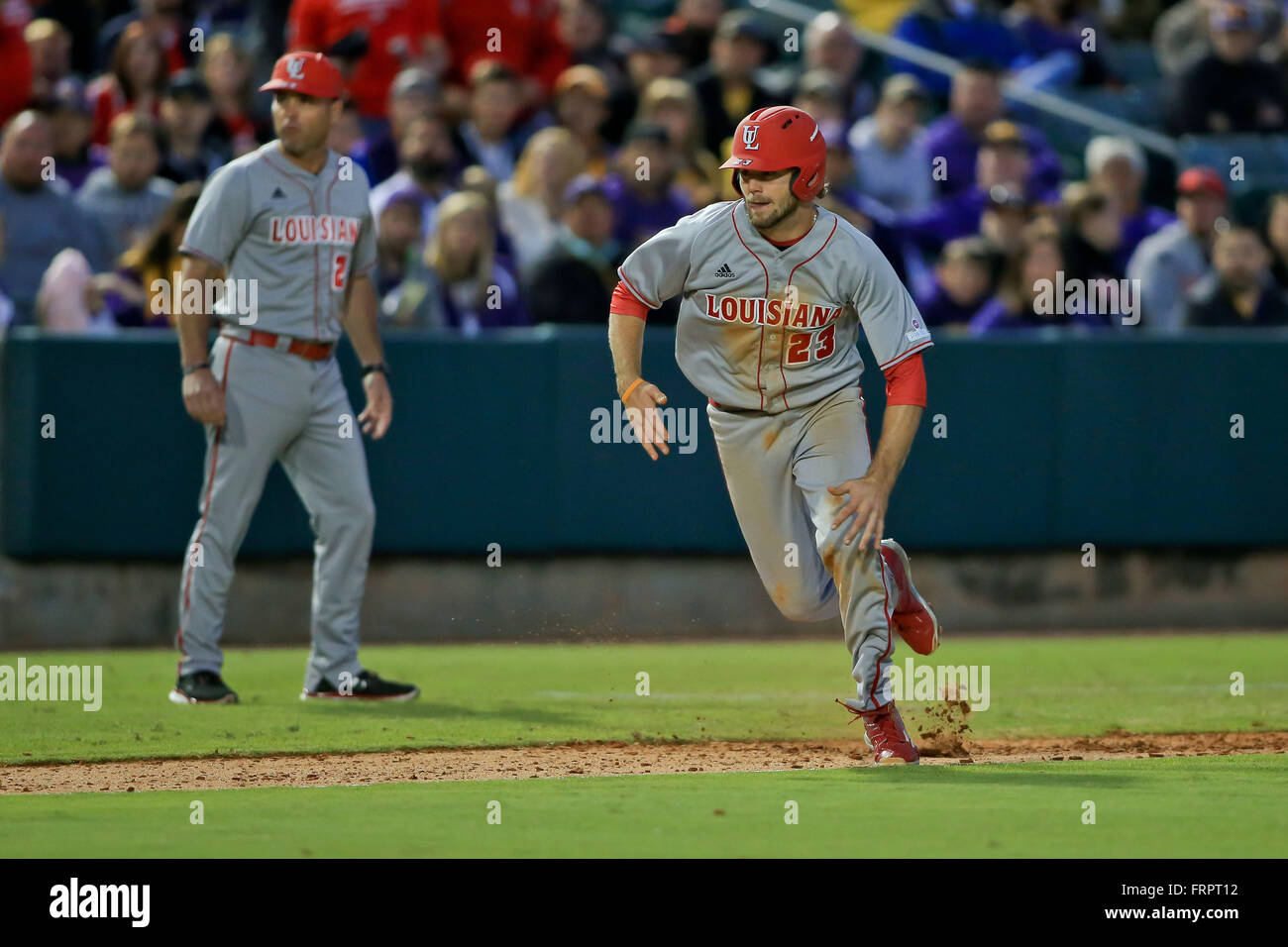 Metairie, Louisiana, USA. 22nd Mar, 2016. UL-Lafayette infielder Stefan ...