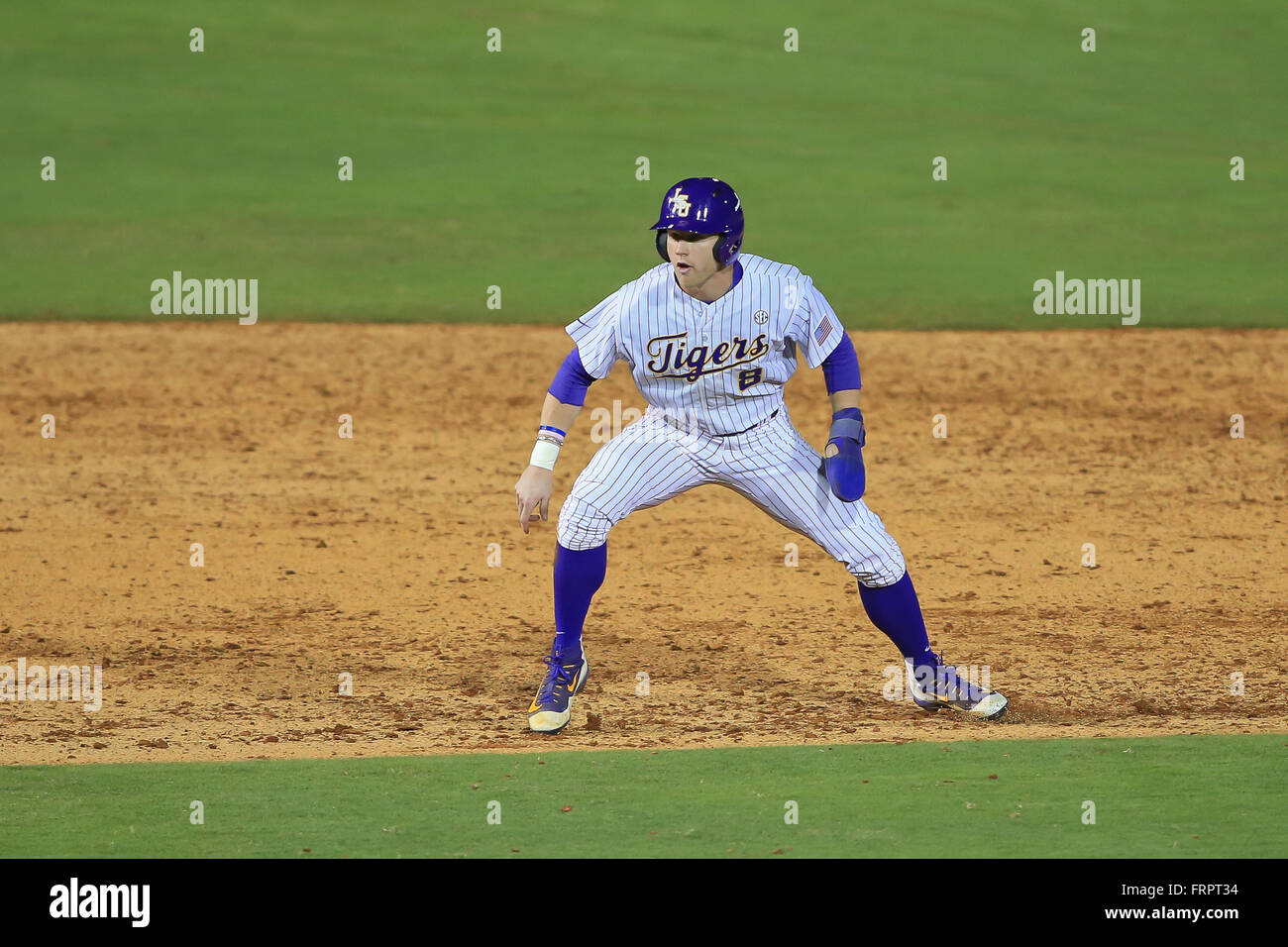 Metairie, Louisiana, USA. 22nd Mar, 2016. LSU outfielder Jake Fraley (8 ...