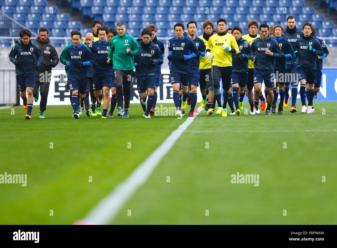 Saitama, Japan. 23rd Mar, 2016. Japan team group (JPN) Football/Soccer ...
